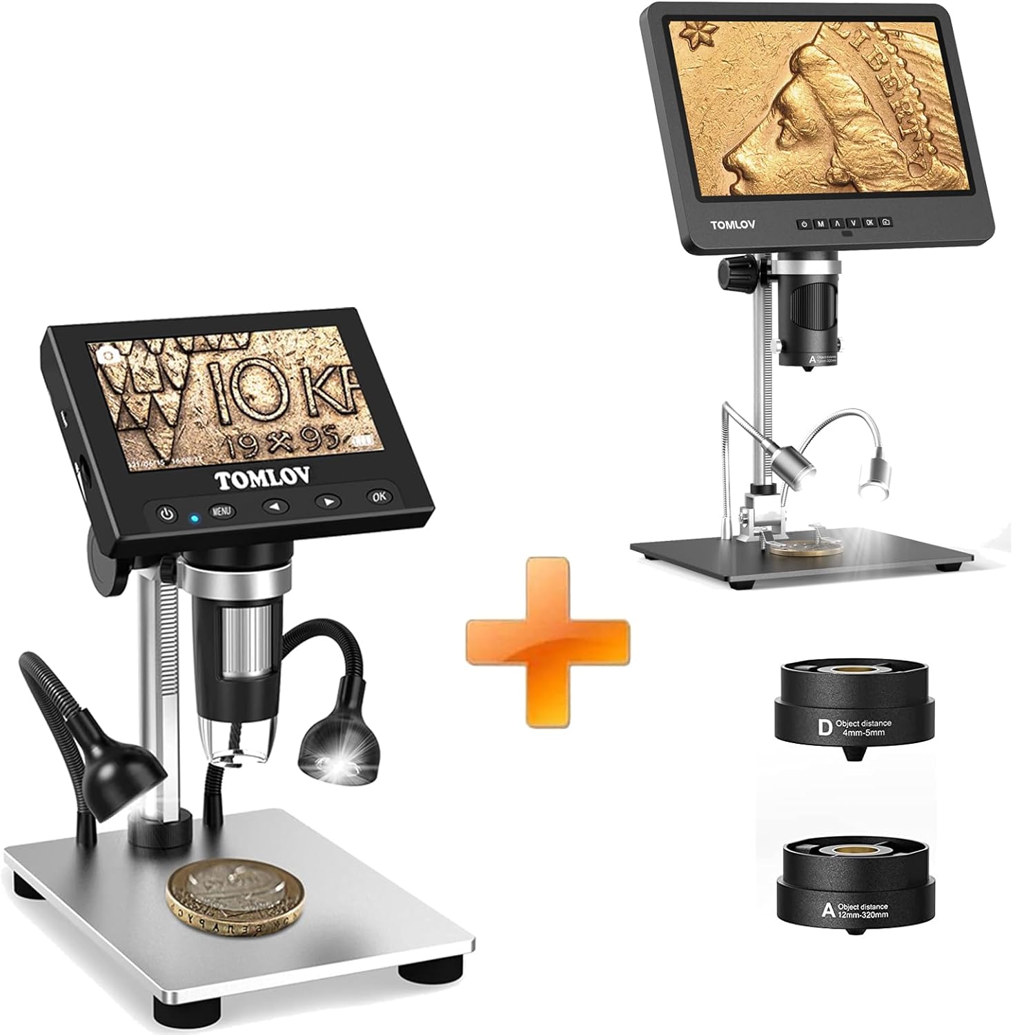 Amazon.com : TOMLOV 1000X Error Coin Microscope with 4.3" LCD Screen ...