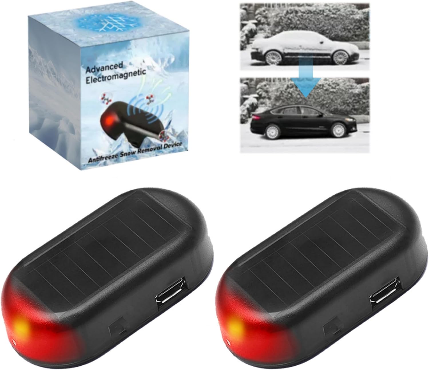 Amazon.com: 2 PCS Electromagnetic Car Snow Removal Device| 2-in-1 Anti ...