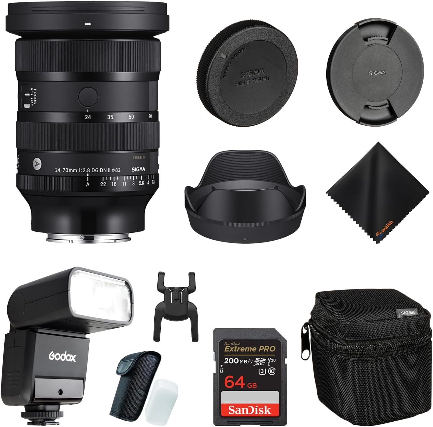 Amazon.com : Sigma 24-70MM F2.8 DG DN II Art Lens, L Mount Bundle with ...