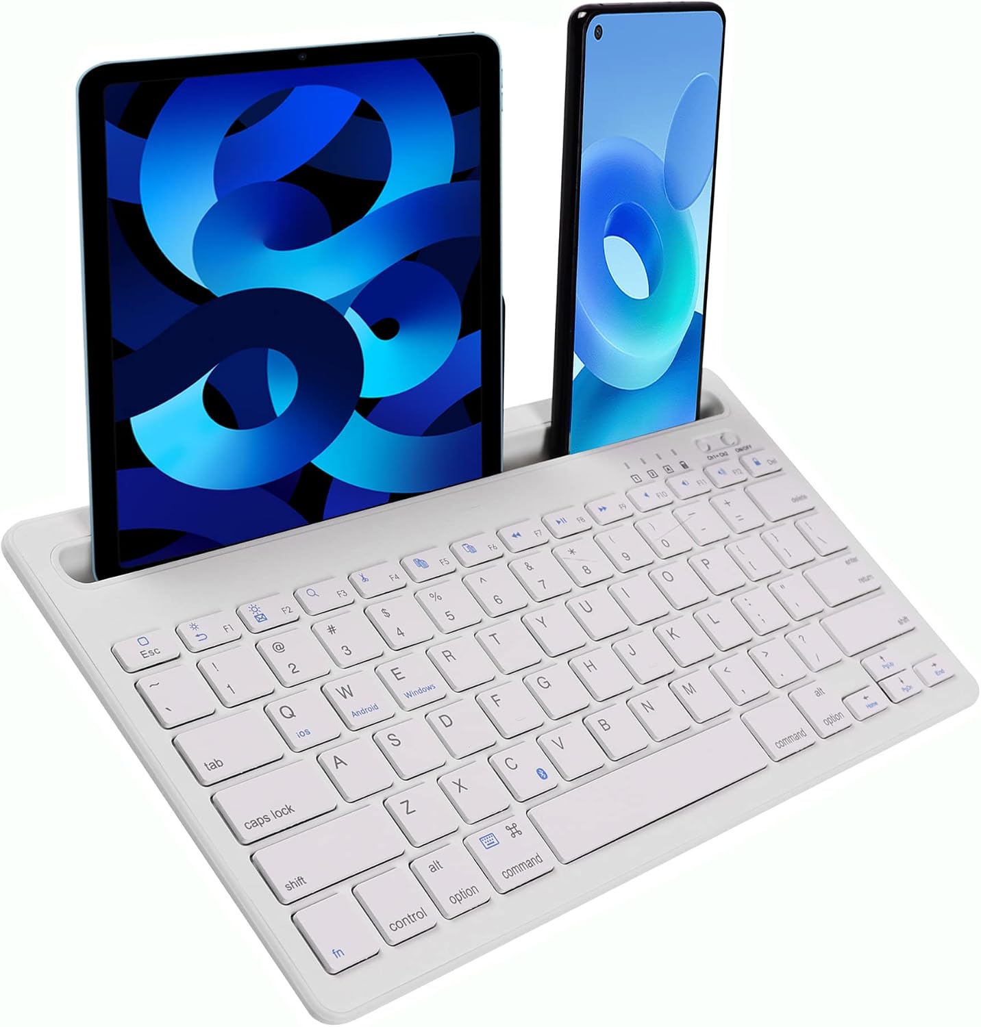 Amazon.com: Tablet Keyboard Rechargeable, Multi-Device Bluetooth ...