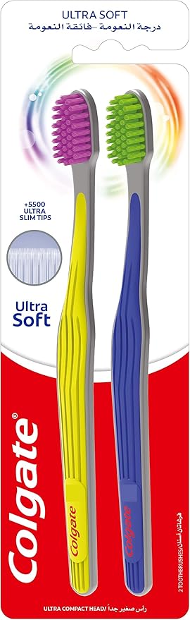 Colgate Ultra Soft Toothbrush 2 pieces Value Pack: Buy Online at Best ...