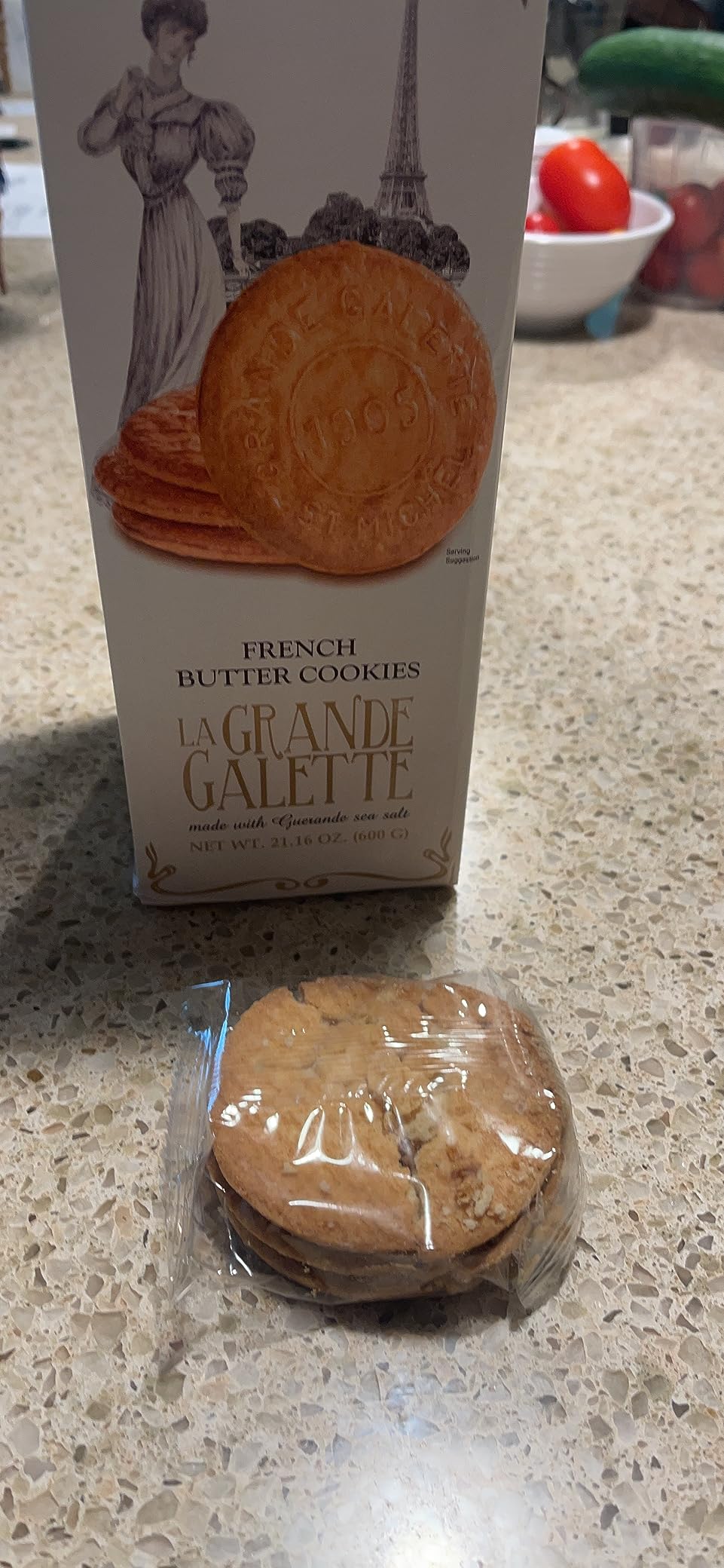 Amazon.com: St Michel French Butter Cookies La Grande Galette 21.6oz ...