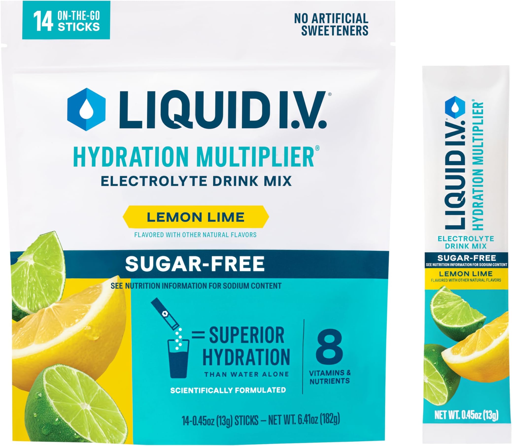 Amazon.com : Liquid I.V.® Hydration Multiplier® +Energy - Lemon Ginger ...
