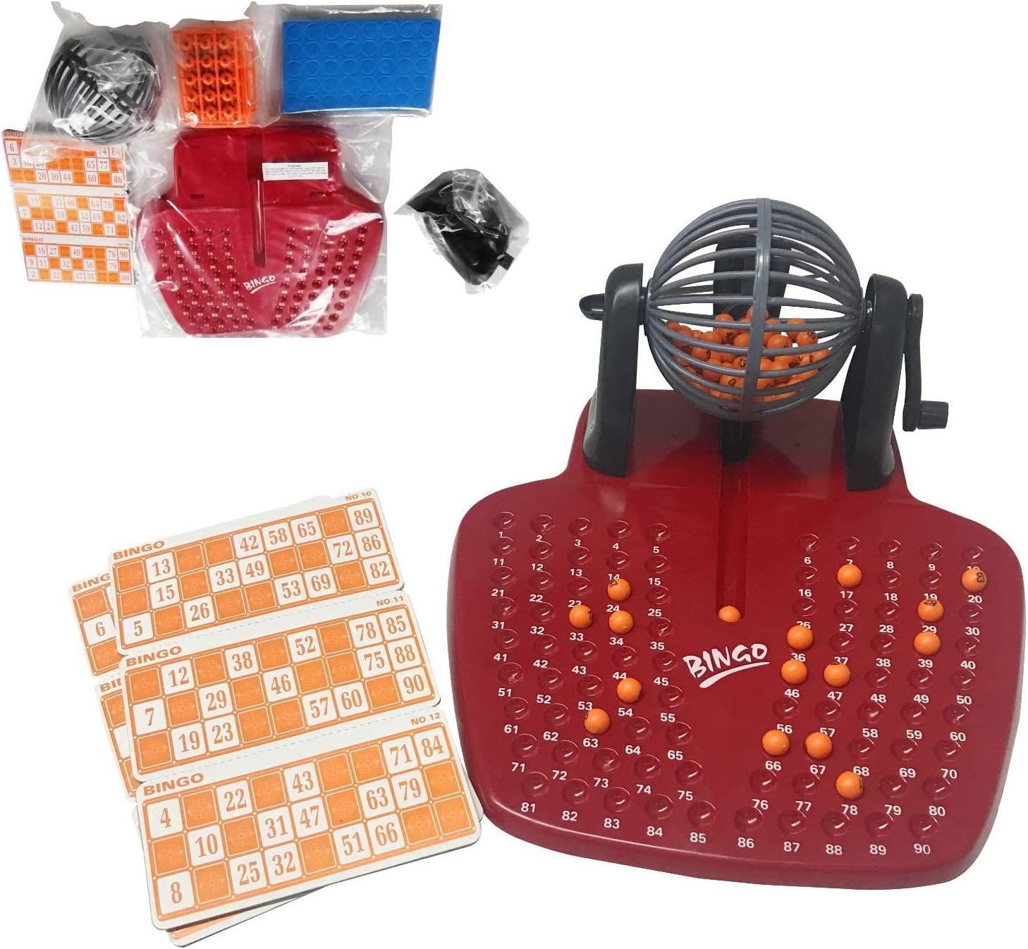 Family Home Bingo Game Machine Tumbler Balls, Cards & Lottery Numbers ...