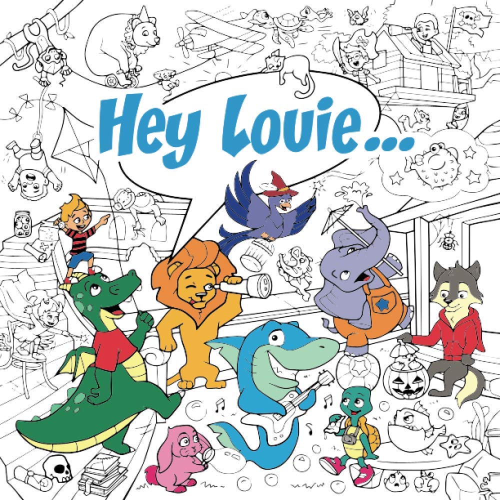 Hey Louie...: Write, Color and Illustrate Your Own Story!!: Casey ...