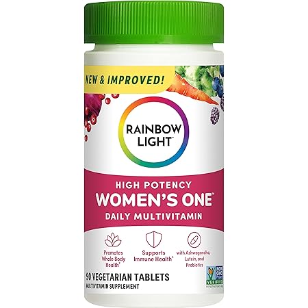 Amazon.com: Rainbow Light Multivitamin for Women 50+, Vitamin C, D ...