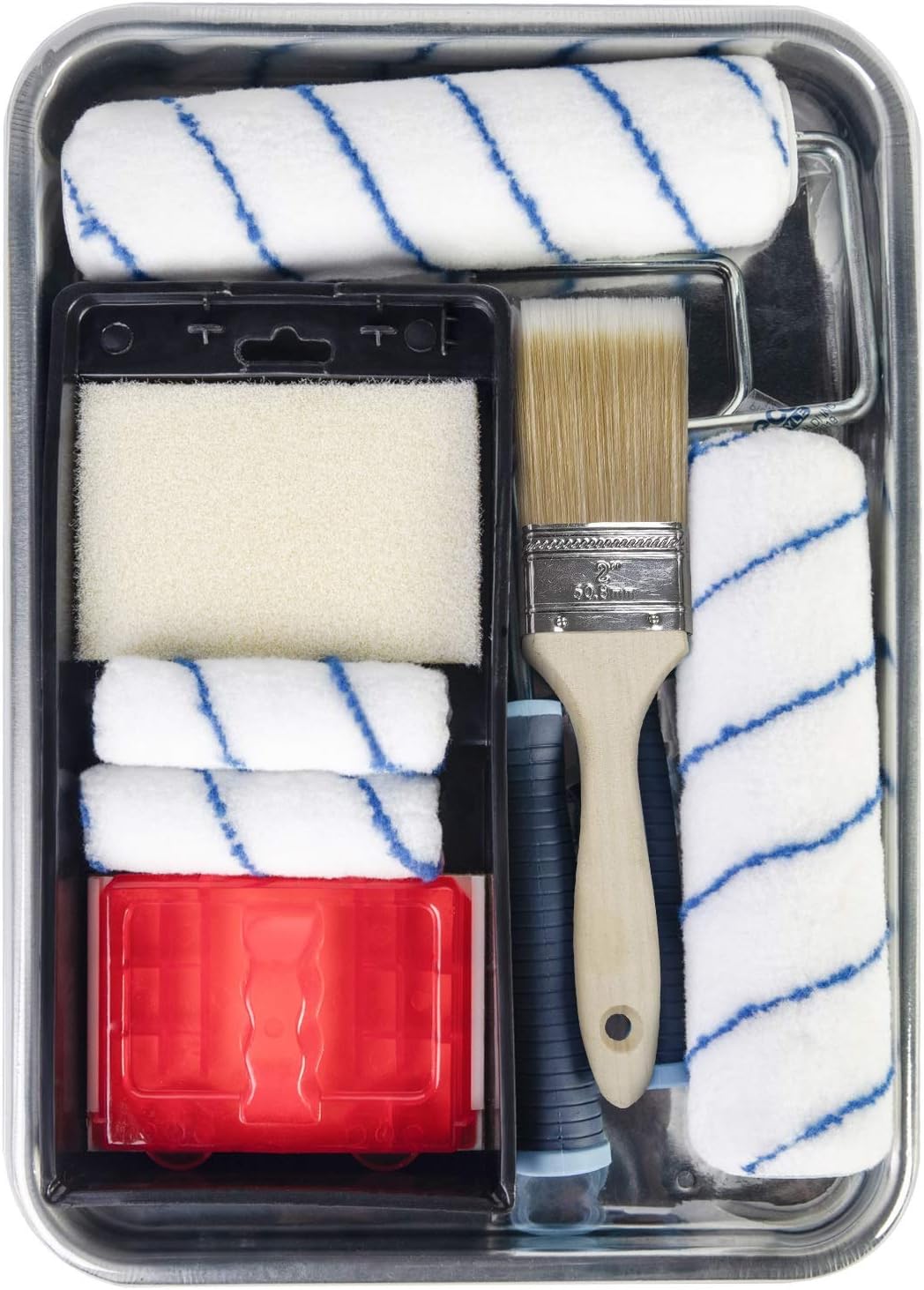 ETERNA Paint Tray Set,12-Piece Painting Roller Kit,Painting Rollers ...