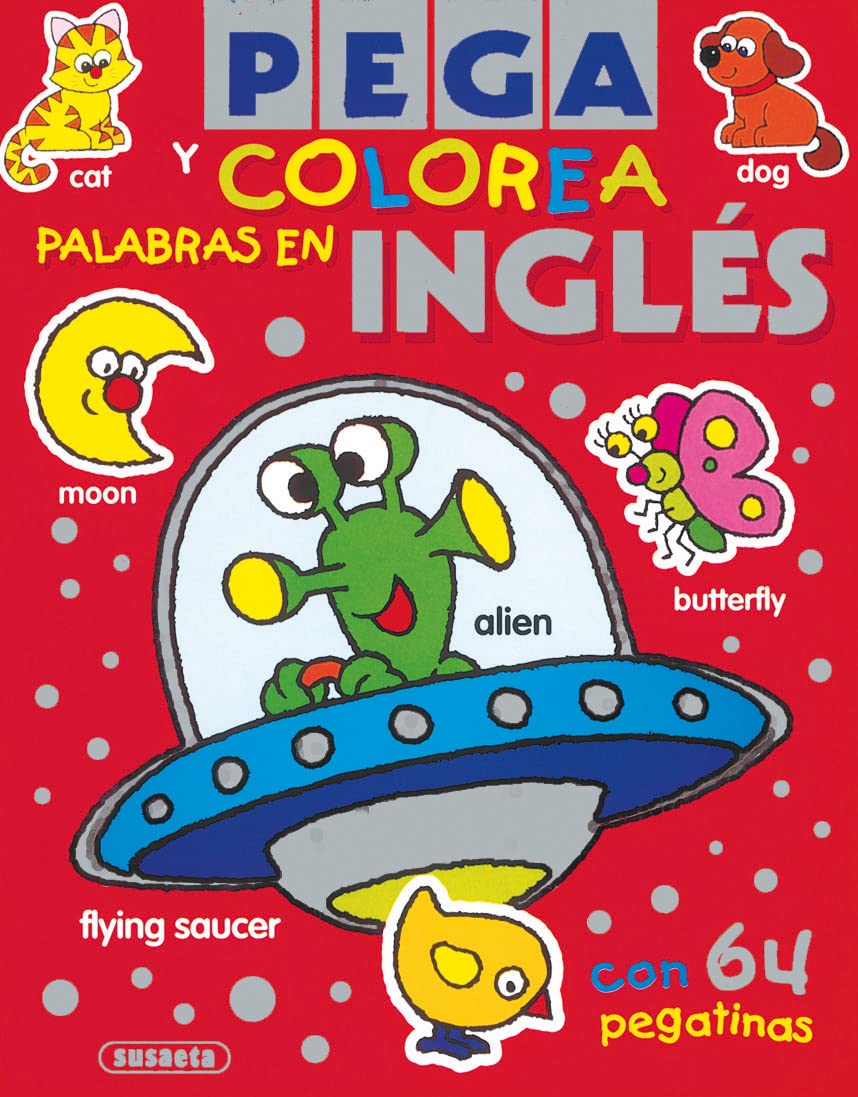 Pega y colorea palabras en inglés (Spanish Edition): Susaeta, Equipo ...