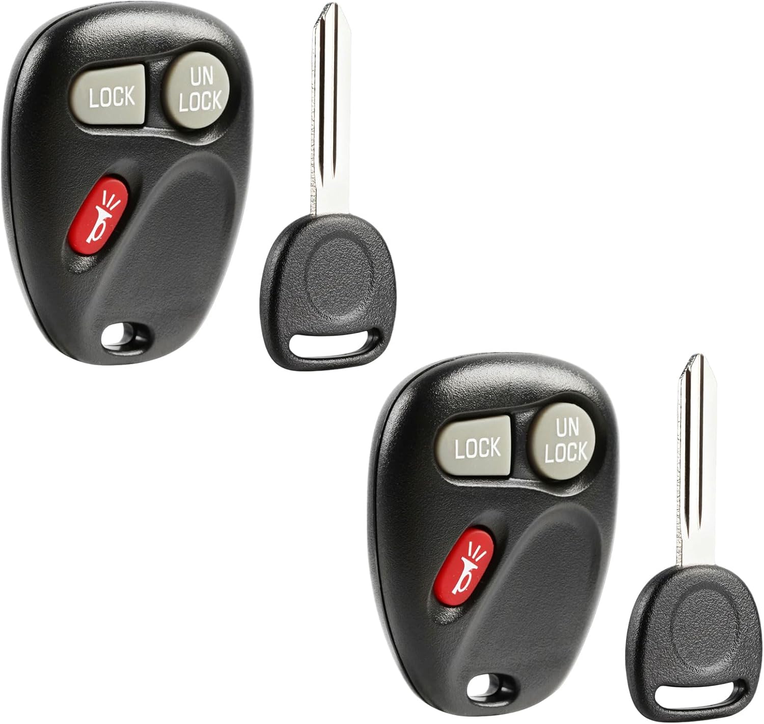 Amazon.com: 2X USARemote Keyless Entry Remote Fob with Replacement ...