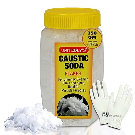Unitedlys® Caustic Soda Drainage Block Remover 350g with Gloves ...