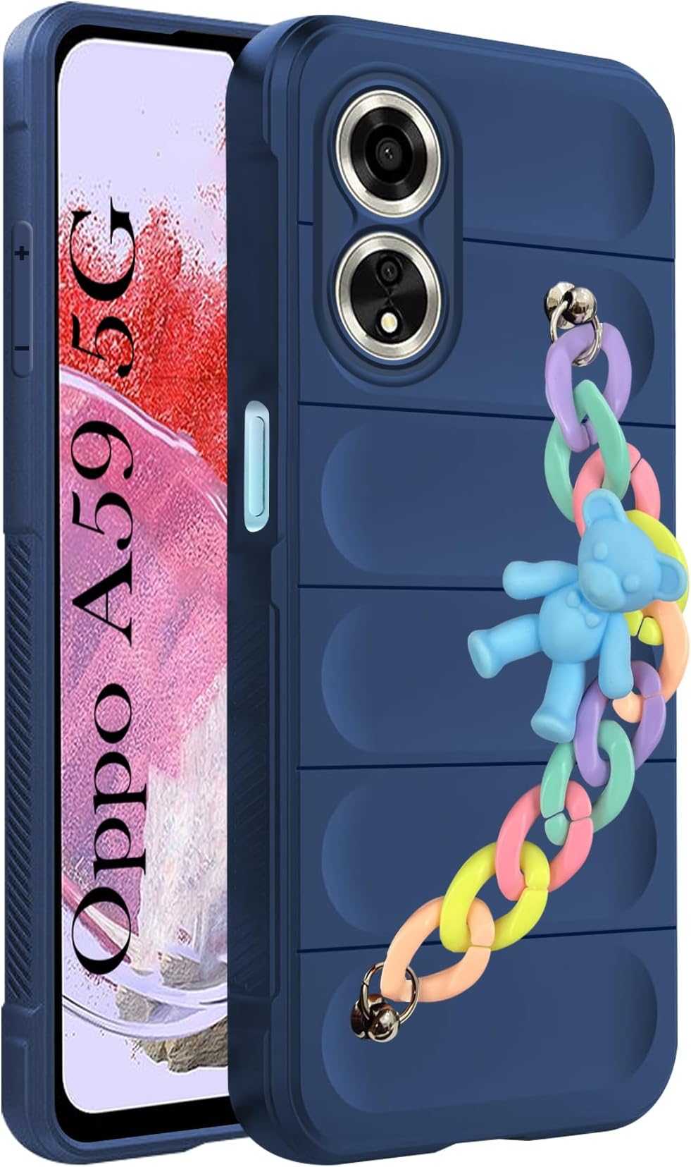 Jkobi Oppo F25 Pro 5G Back Cover for Girls Case with Bracelet (Wrist ...