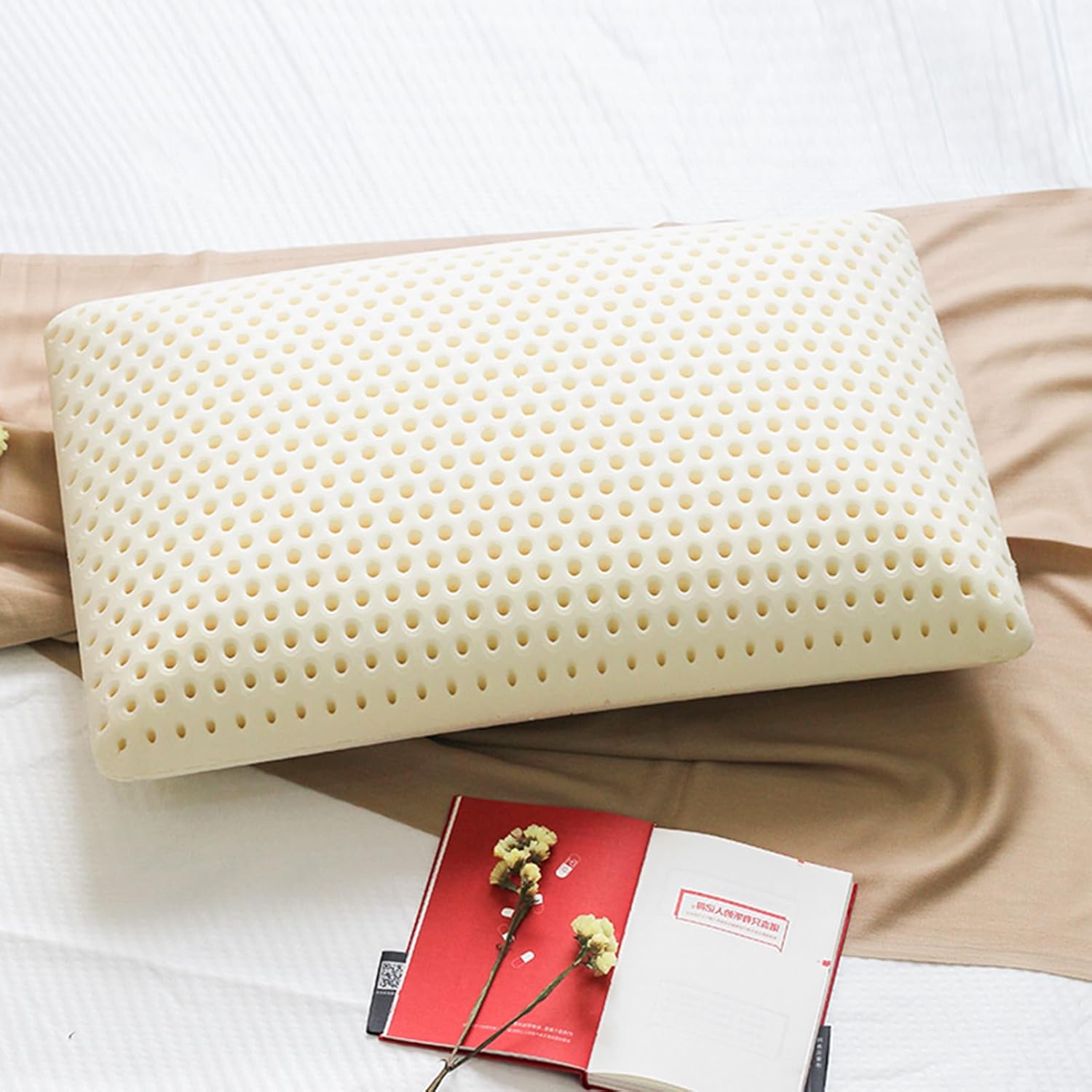 Amazon.com: TalatexHome 100% Natural Premium Dunlop Latex Pillow, Latex ...