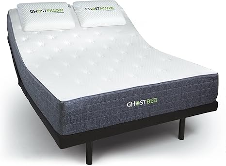 Amazon.com: GhostBed Queen Adjustable Bed Frame Power Base with 11 ...