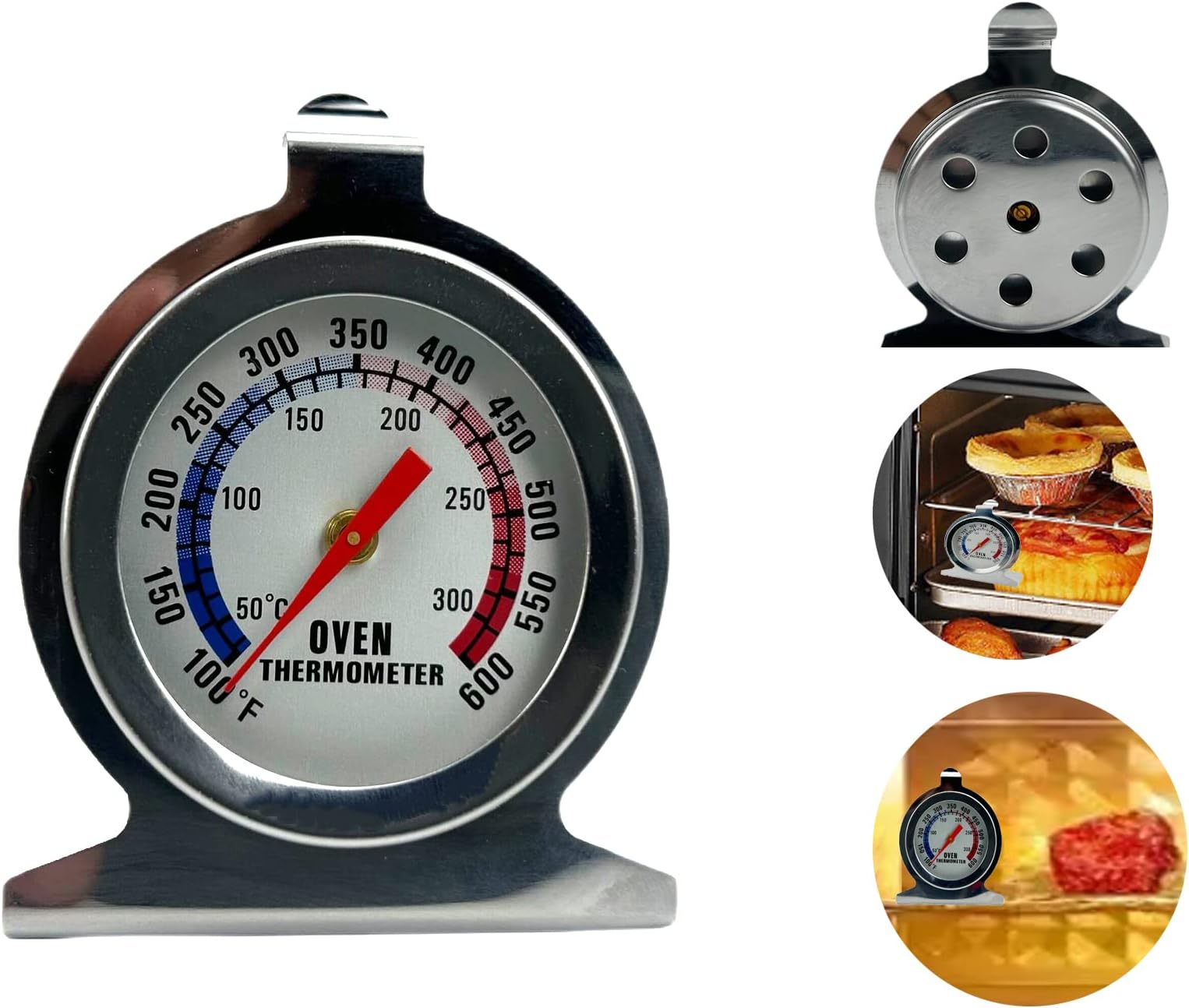 Oven Thermometers Large Dial Oven Grill Monitoring Cooking Thermometer ...