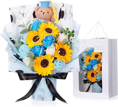 Amazon.com: Yinder Class of 2026 Graduation Bear Bouquet 13.8" Scented ...
