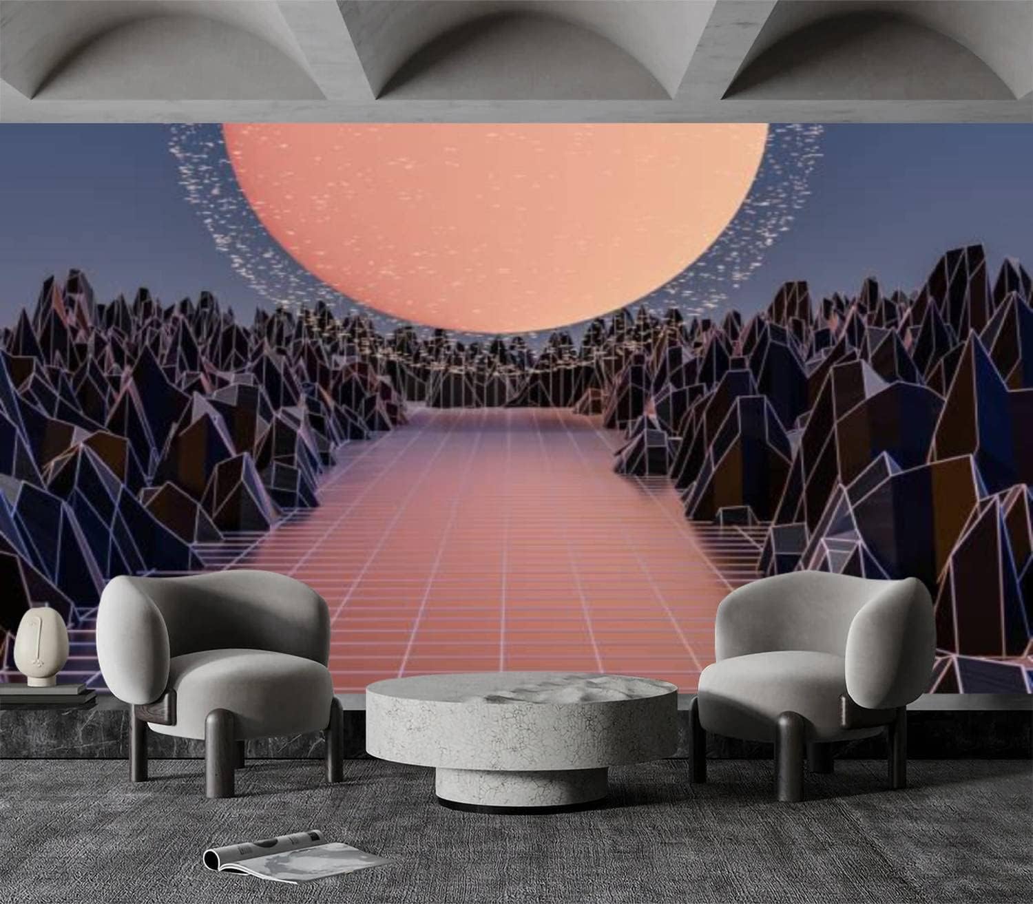 AUHOVIMGZ Vintage Inspired by 80s Scene synthwave and retrowave Canvas ...