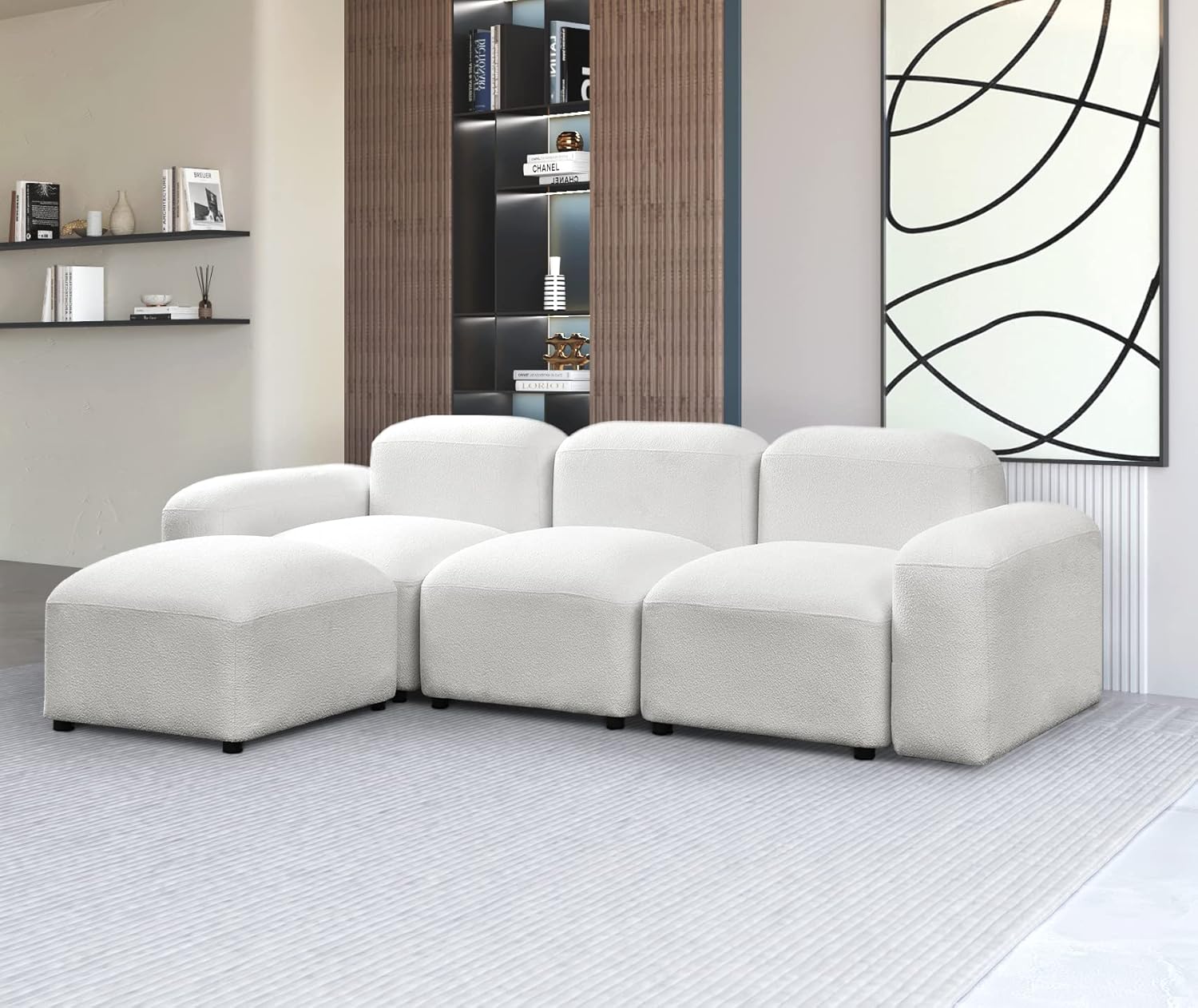 Amazon.com: Melpomene Convertible Modular Sectional Sofa,Modern ...