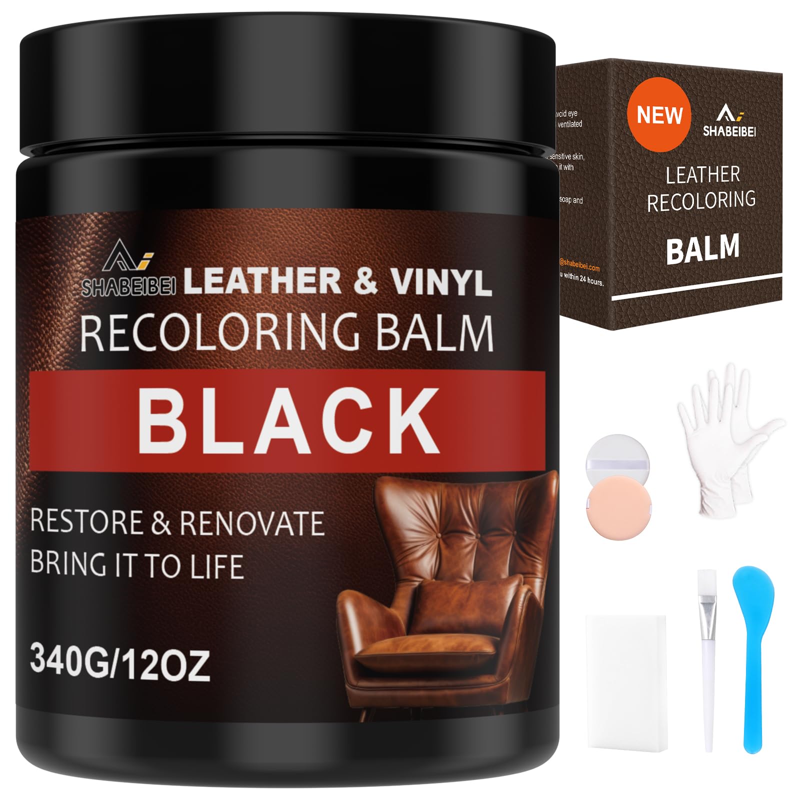 Amazon.com: SHABEIBEI Leather Scratch Repair Balm-Leather Color ...