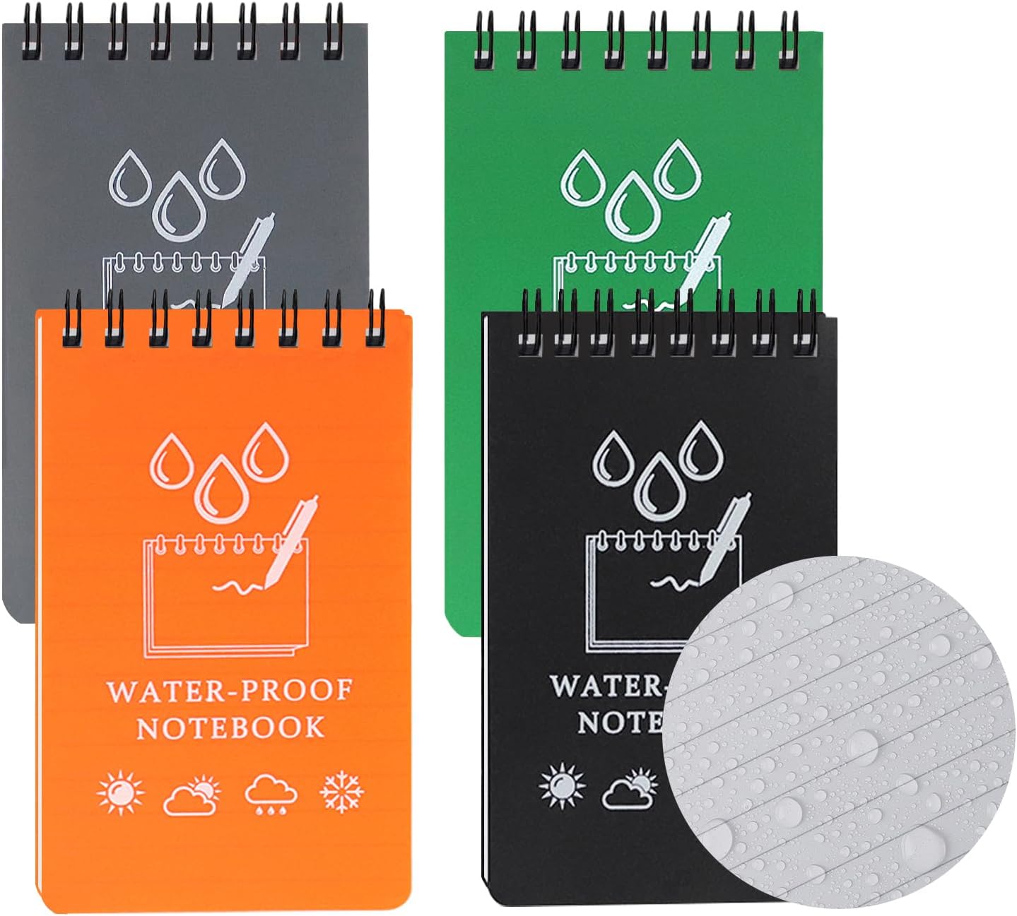 Amazon.com : Kyllog Waterproof Notepad, All Weather 3 x 5 Pocket ...