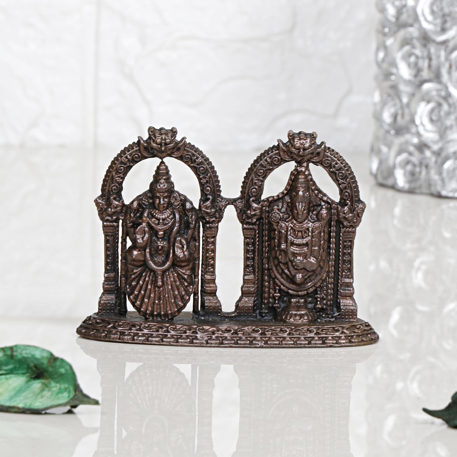 Buy ARTVARKO Copper Tirupati Balaji Lakshmi Venkateshwara Laxmi Idol ...