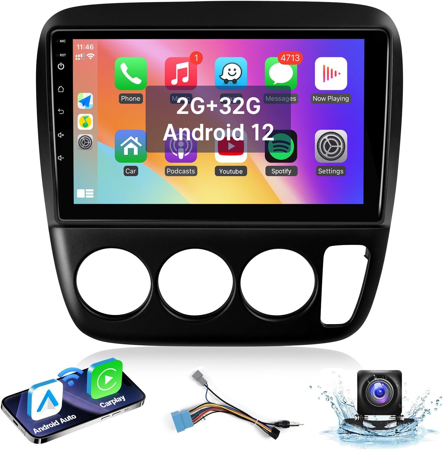 Amazon.com: Naifay Android Car Stereo Radio for Honda CRV 1997 1998 ...
