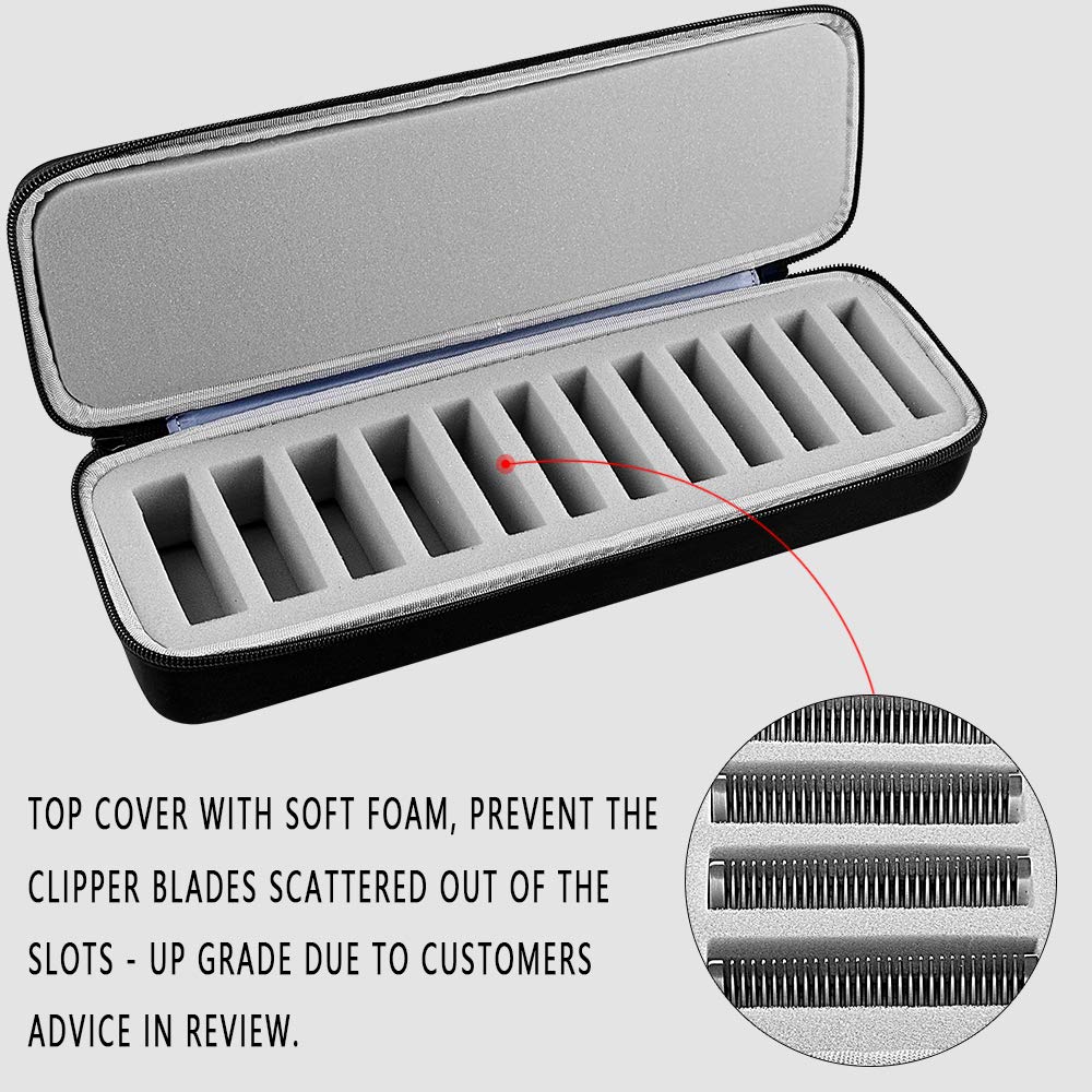 Snapklik.com : COMECASE Grooming Clipper Blade Case Holder Organizer