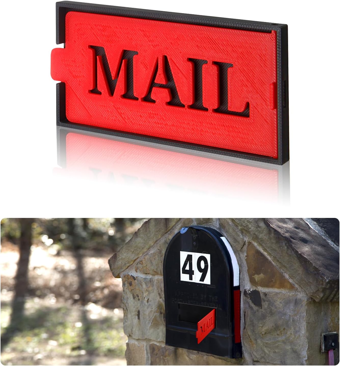 Amazon.com: Mailbox Flag Replacement Kit for Brick & Stone Mailboxes ...