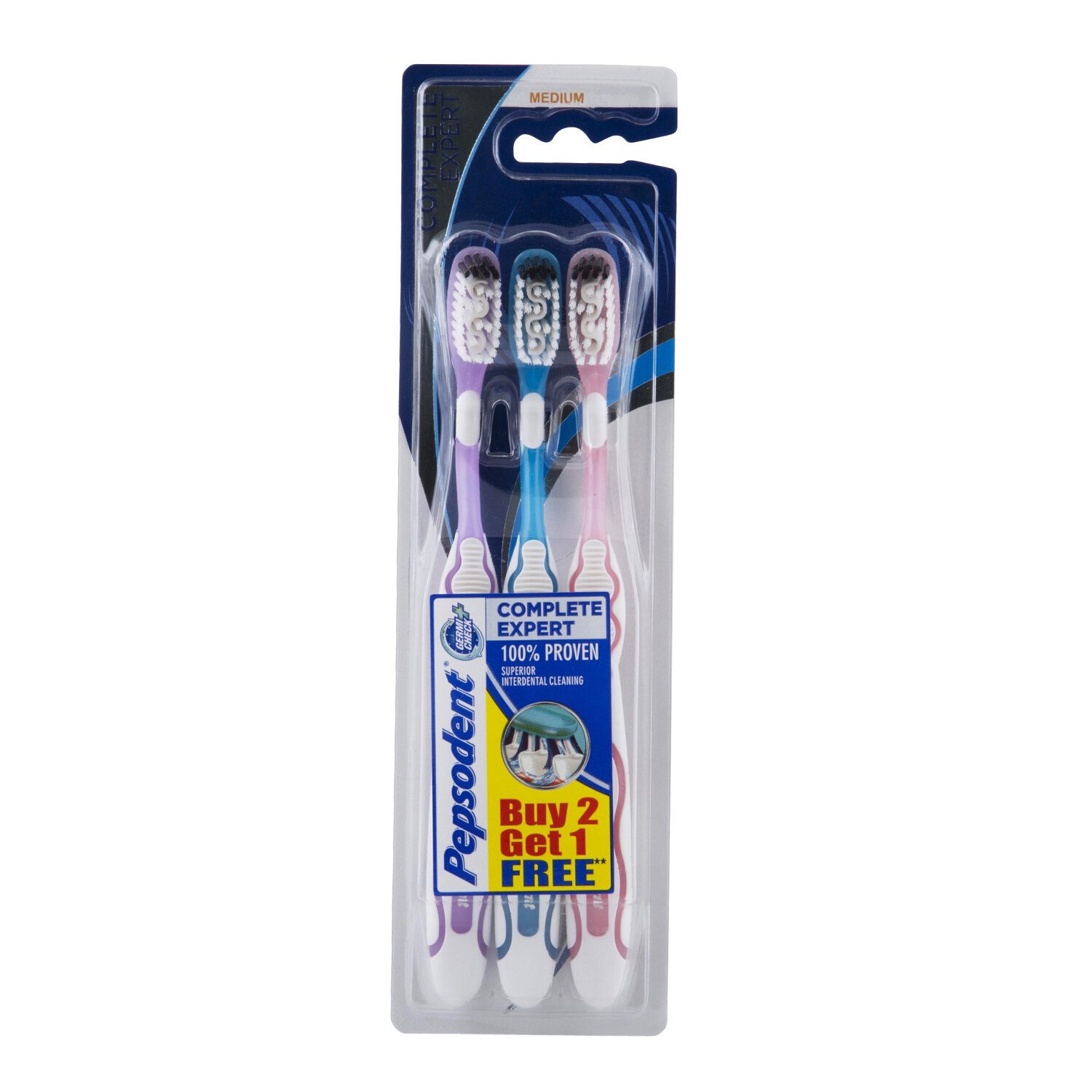 Buy Pepsodent Complete Expert Tooth Brush (Buy 2 Get 1 Free) Online at ...