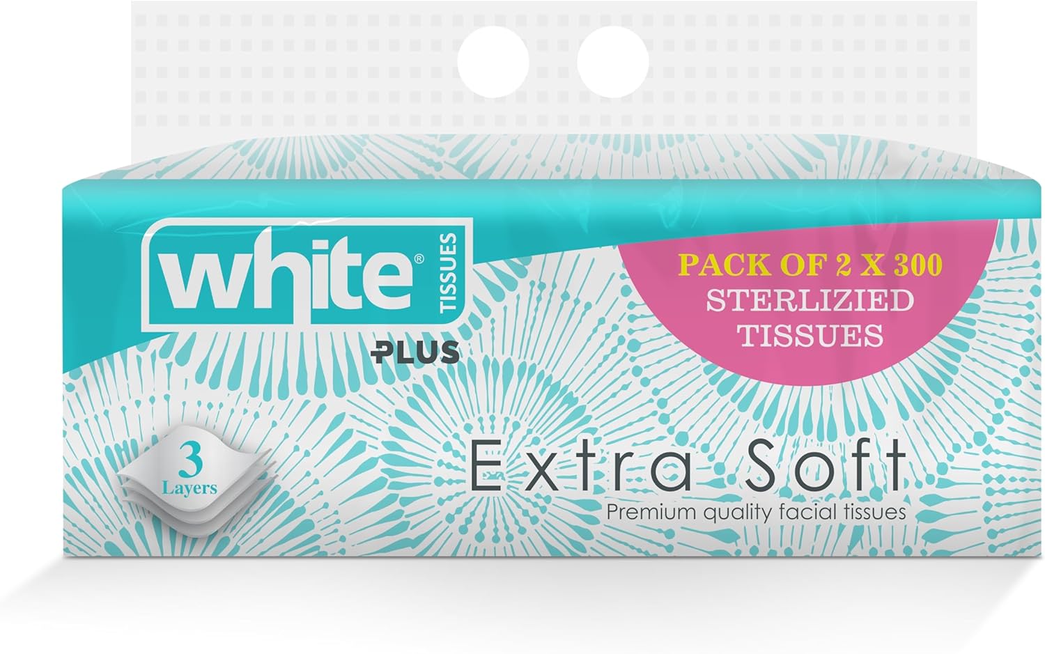 White Extra Soft Tissues, 300 Tissues (Pack of 2): Buy Online at Best ...