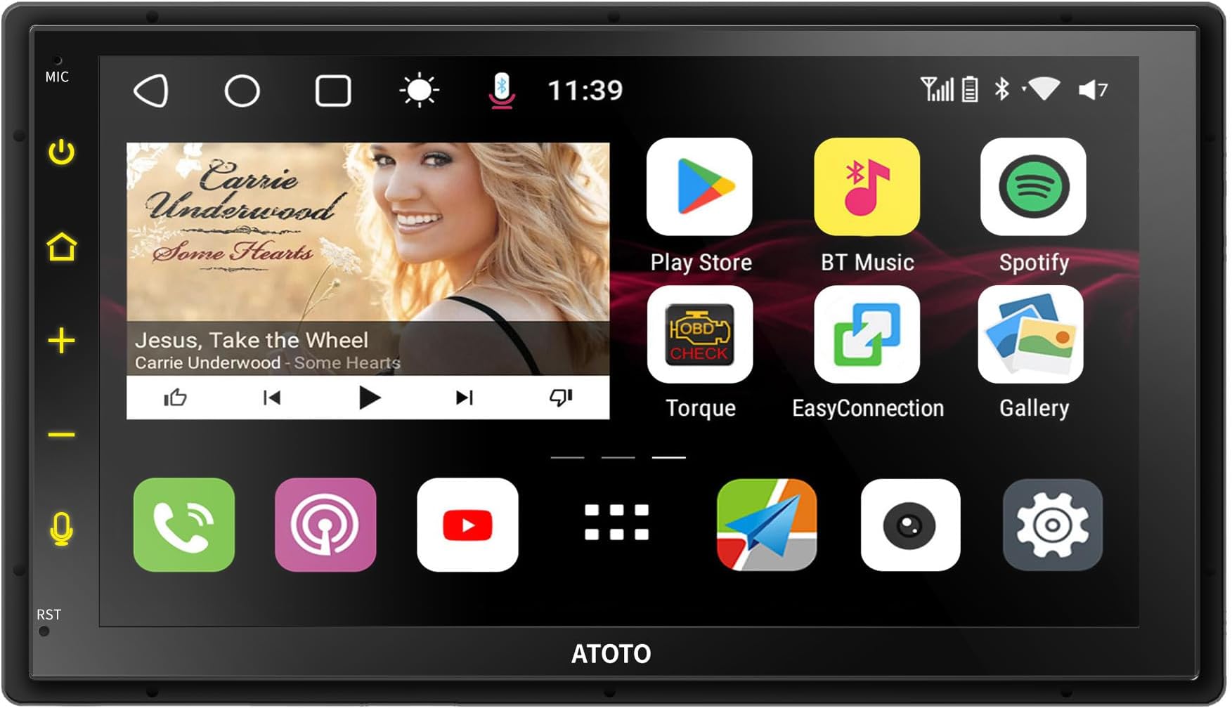 ATOTO S8MS Digital Media-Receiver Android Doppel-DIN Autoradio, 7 Zoll ...