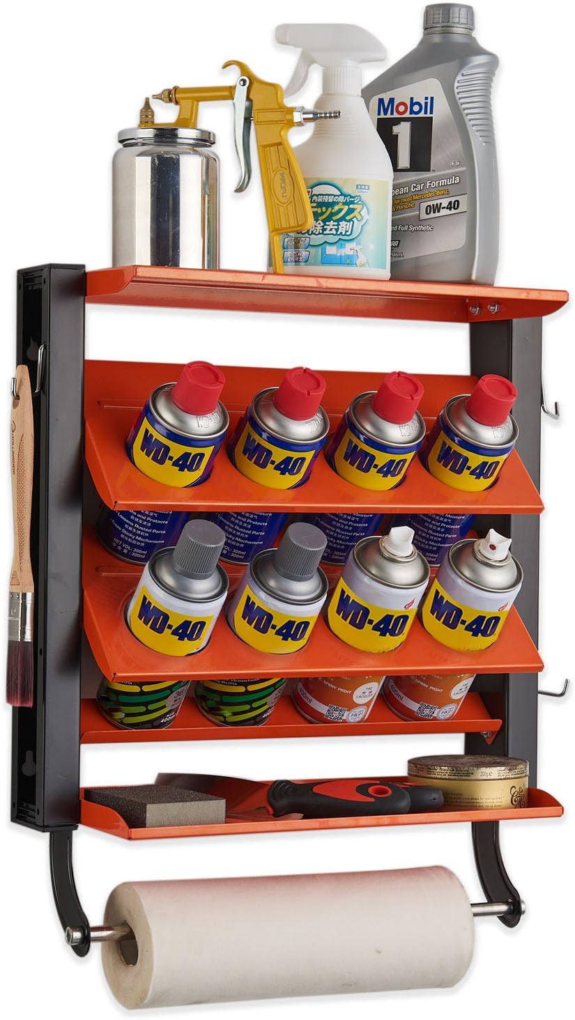 Amazon.com: Wallmaster Spray Can Holder, Lube Can Wall Mount Storage ...