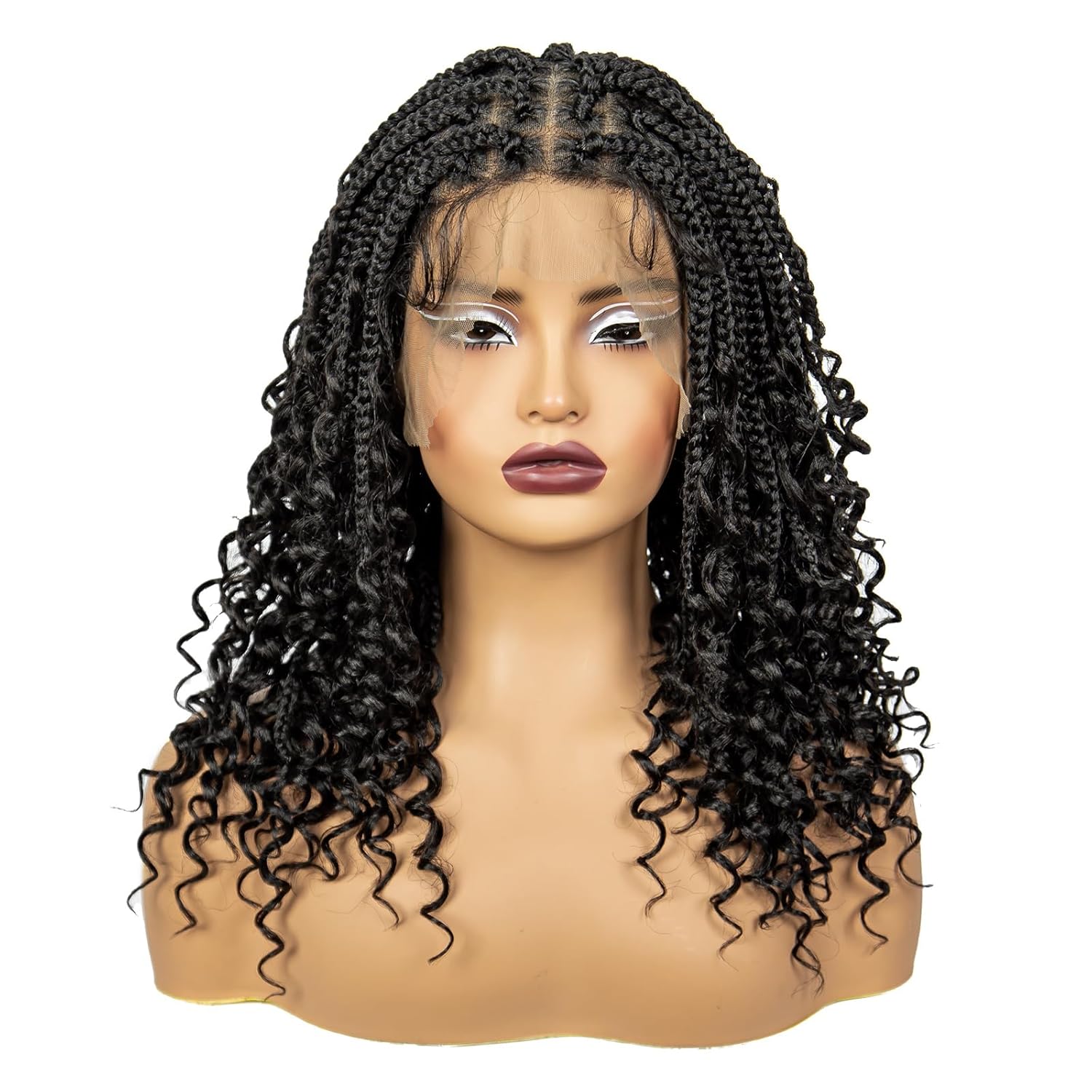 Amazon.com : A ANYTIME Qiyu 18" Short Knotless Box Braided Wigs for ...