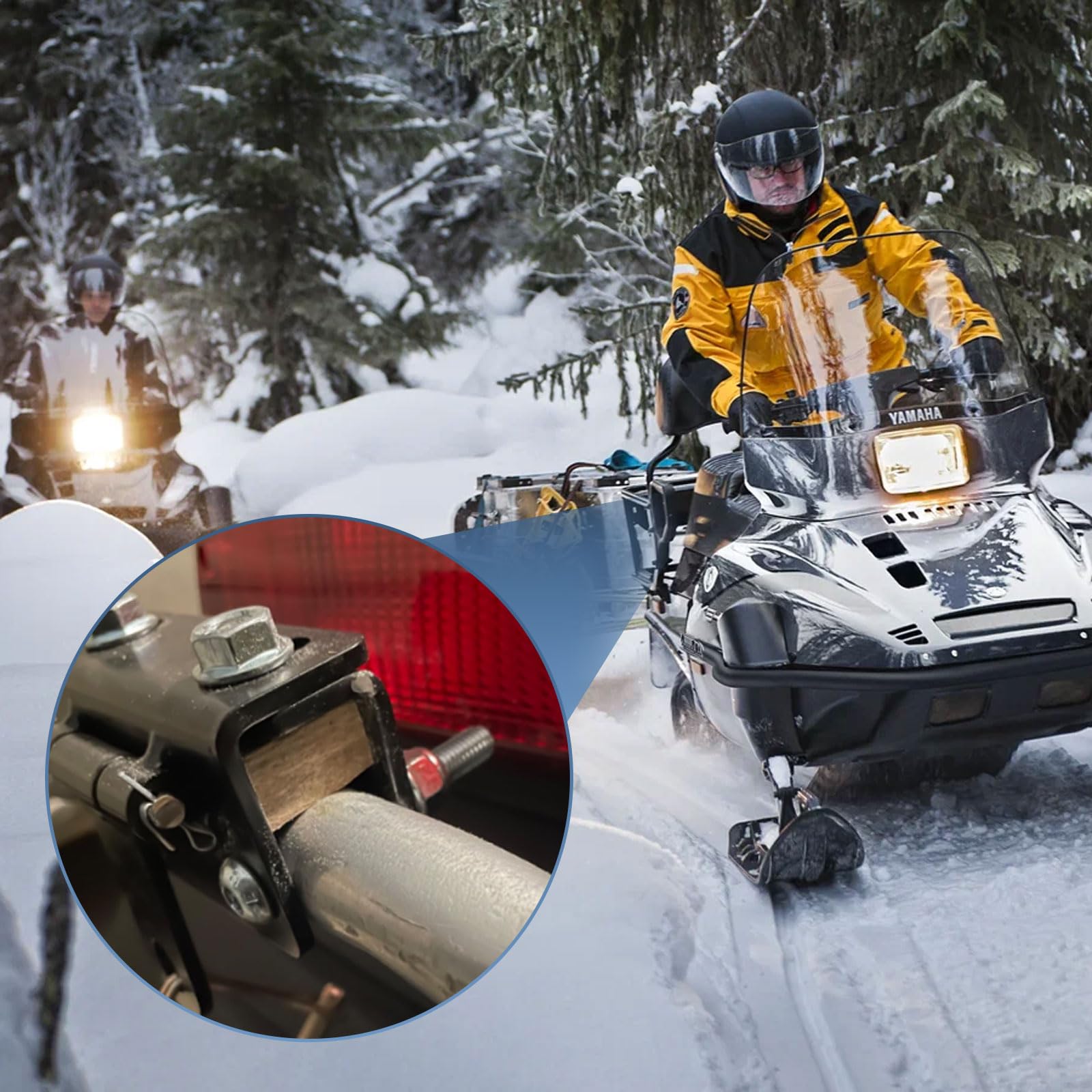 Snapklik.com : Universal Snowmobile Bumper Hitch Adjustable Heavy Duty ...