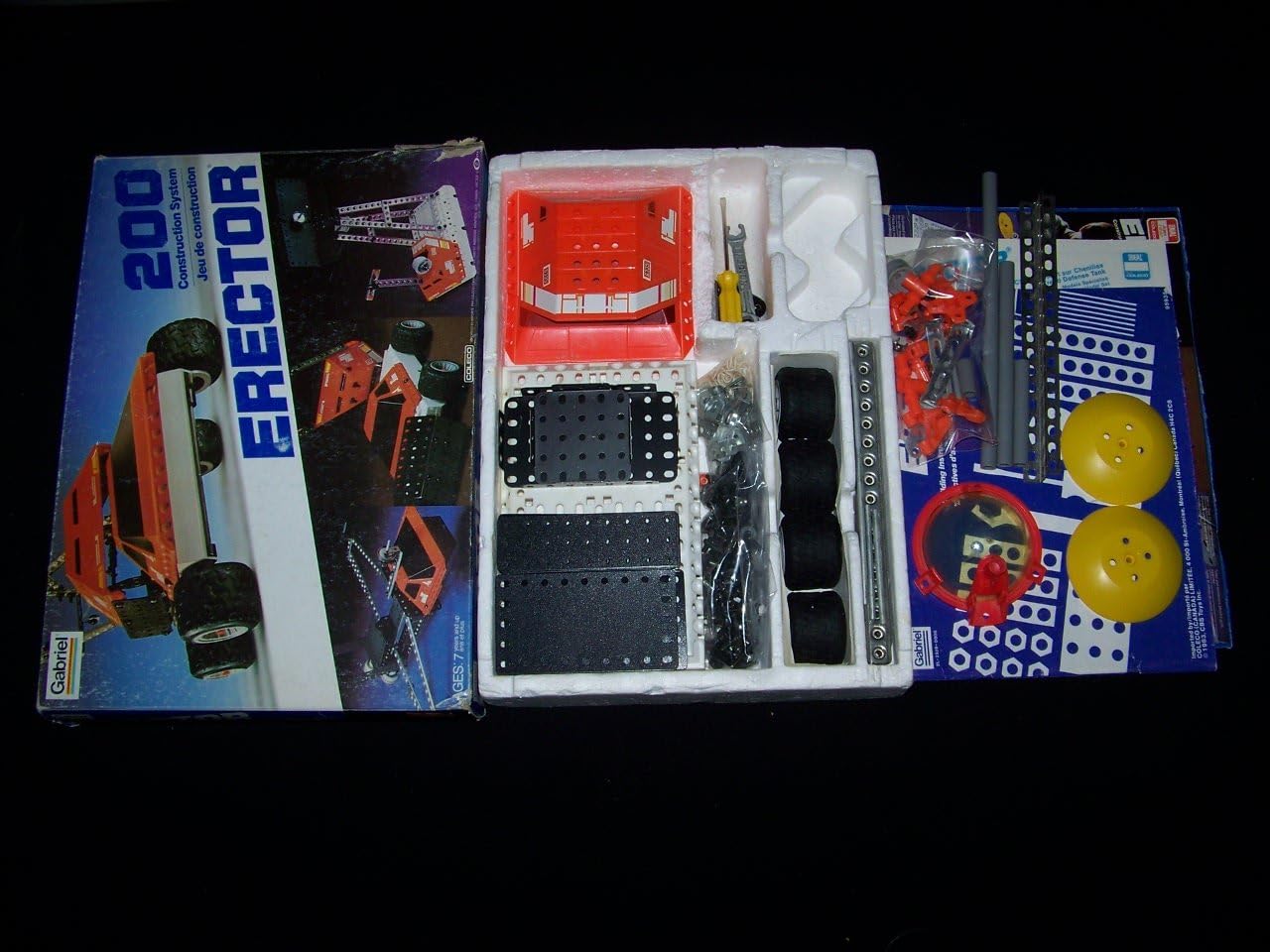 Amazon.com: Gabriel Erector 200 Construction System 1981 : Toys & Games