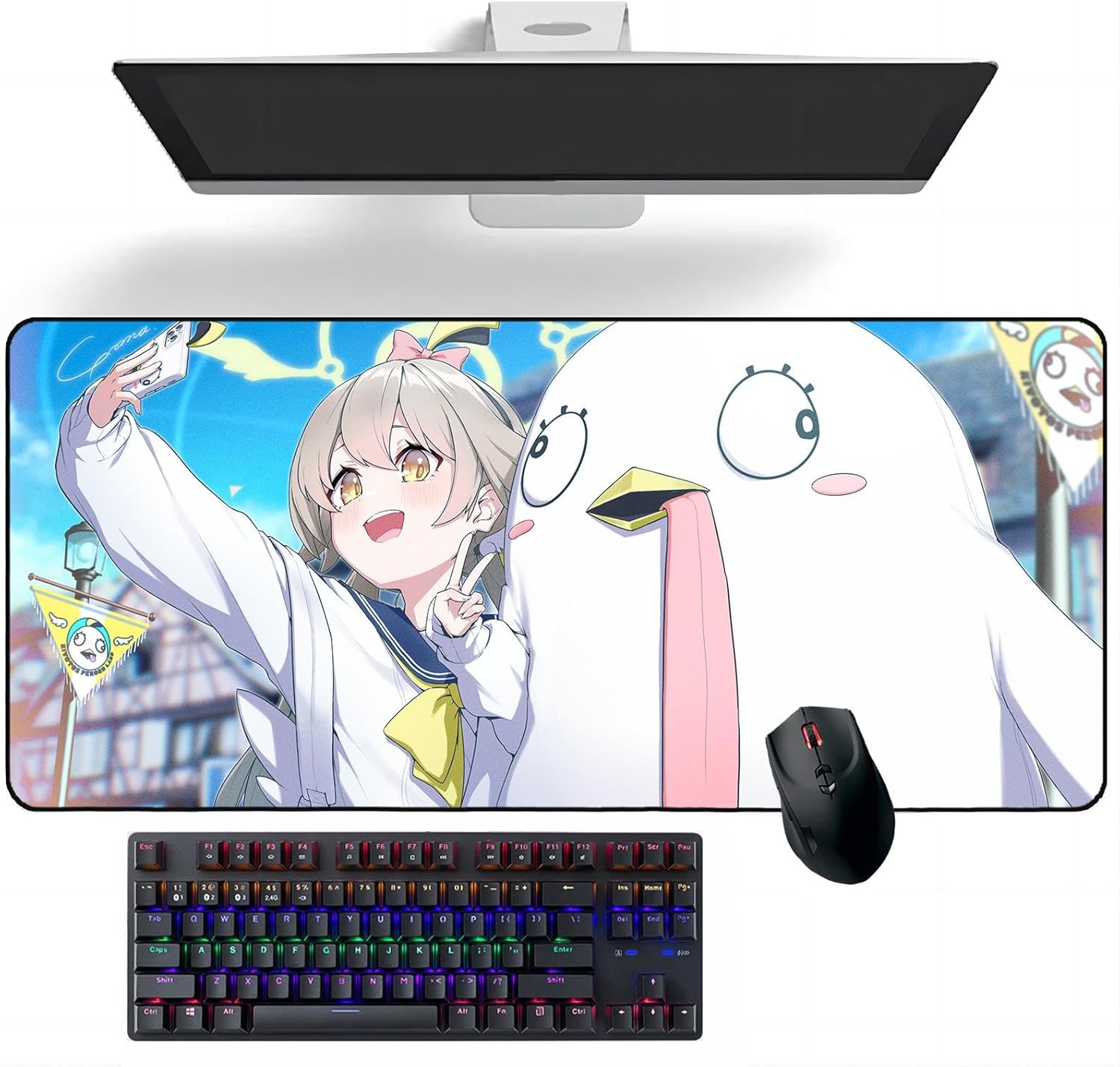 Anime Mouse pad Blue Archive Ajitani Hifumi Anime Mouse Pads Deskmat ...