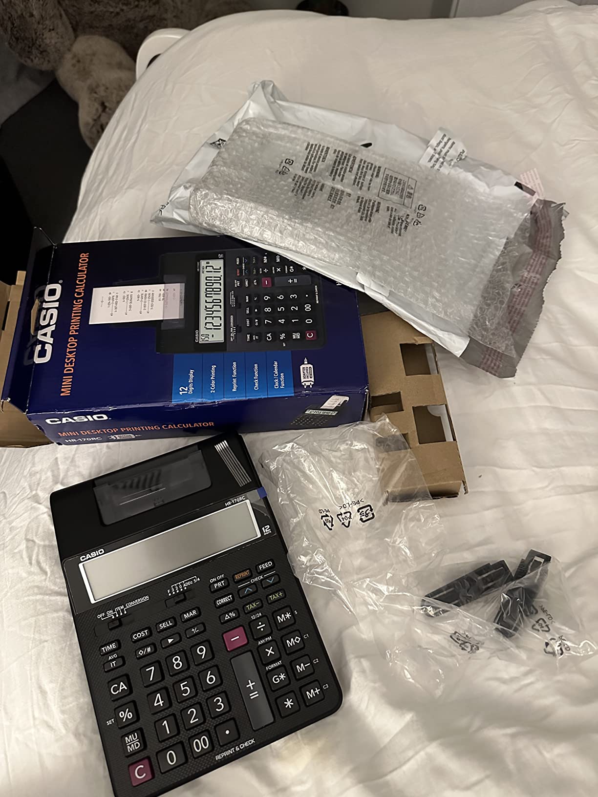 Casio HR-170RC Desktop Printing Calculator, Small : Amazon.com.au ...