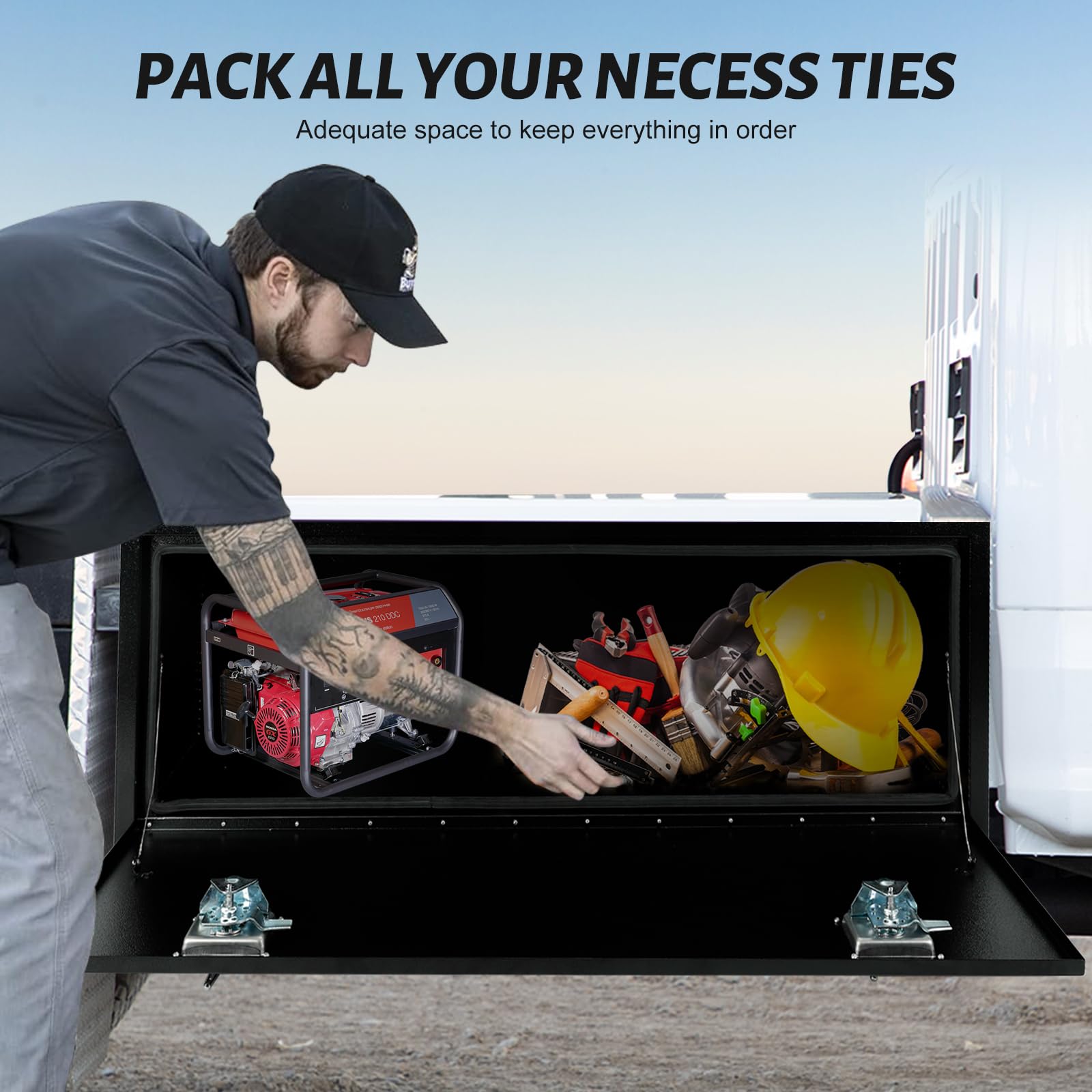 Trailer Tongue Box Confote 36 Inch Side Mount Truck Tool Box Aluminum ...