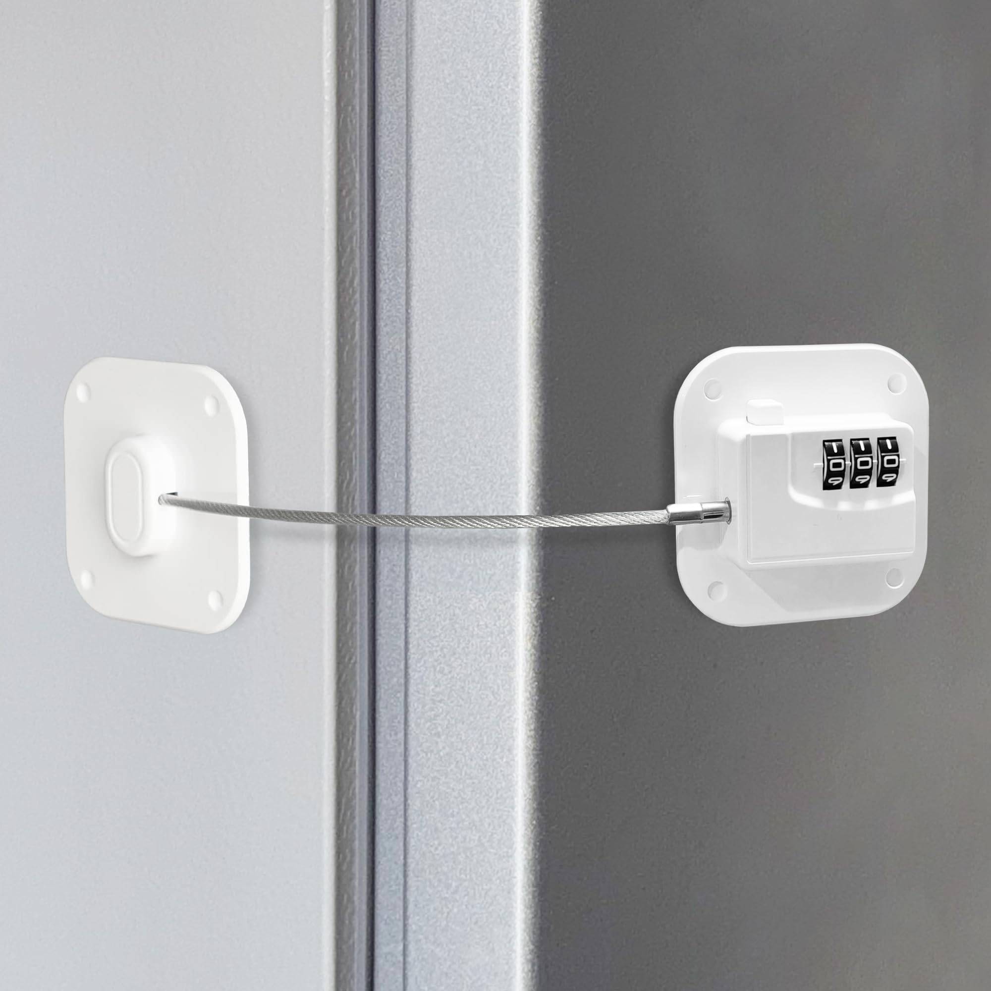 Fridge Lock, Refrigerator Lock, Combination Lock, Heavy Duty Adhesive ...