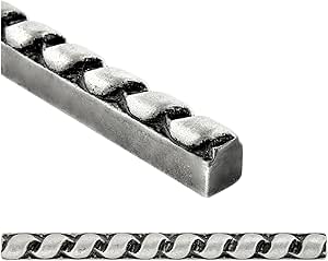 Prima Antique Pewter Nickel Pencil Tile Trim 1/2 x 6 ( Pack of 5 Piece ...