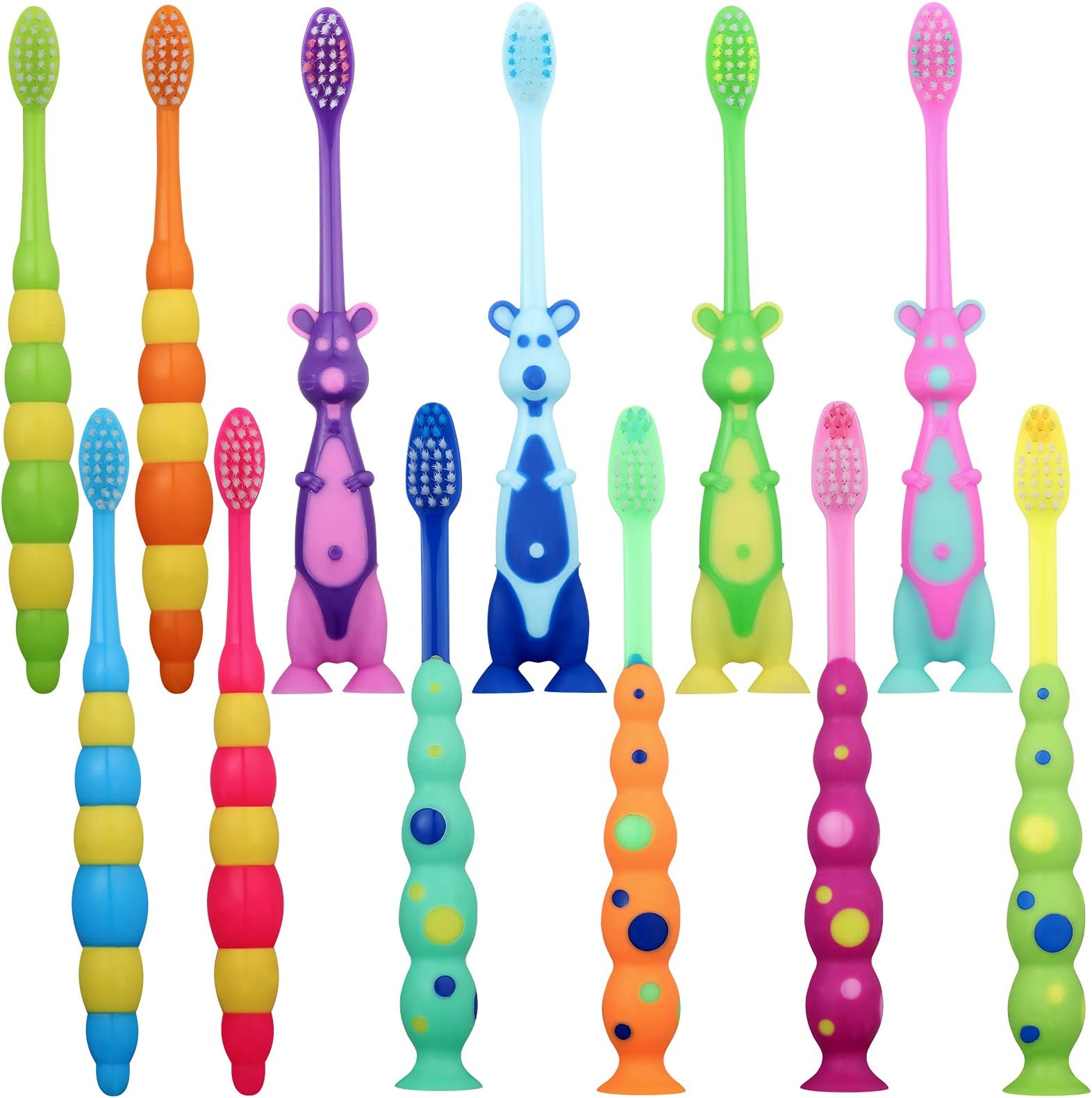 Amazon.com : Lauwell Toddler Toothbrush Kids Manual Toothbrush ...