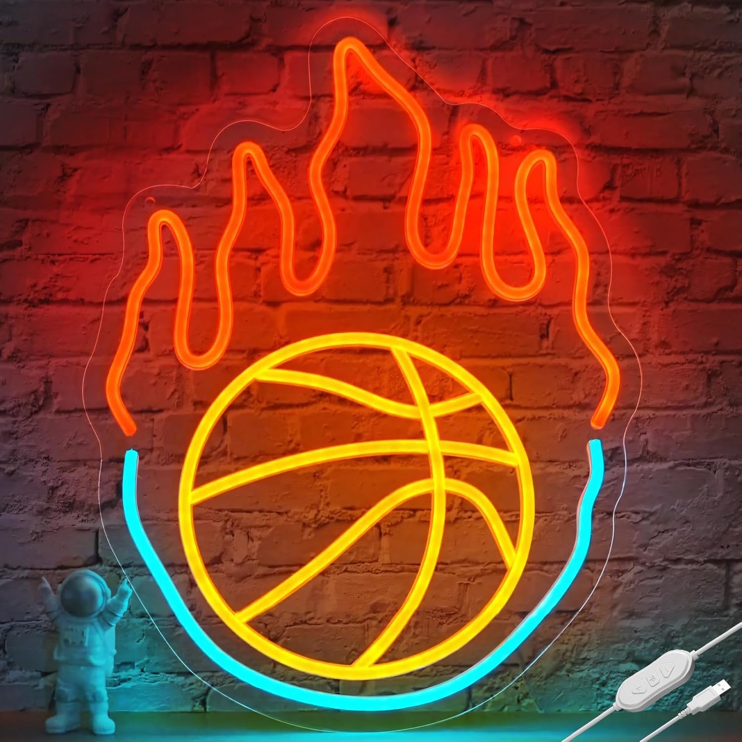 Basketball Neon Sign LED Basketball Gifts for Boys Bedroom Decor ...