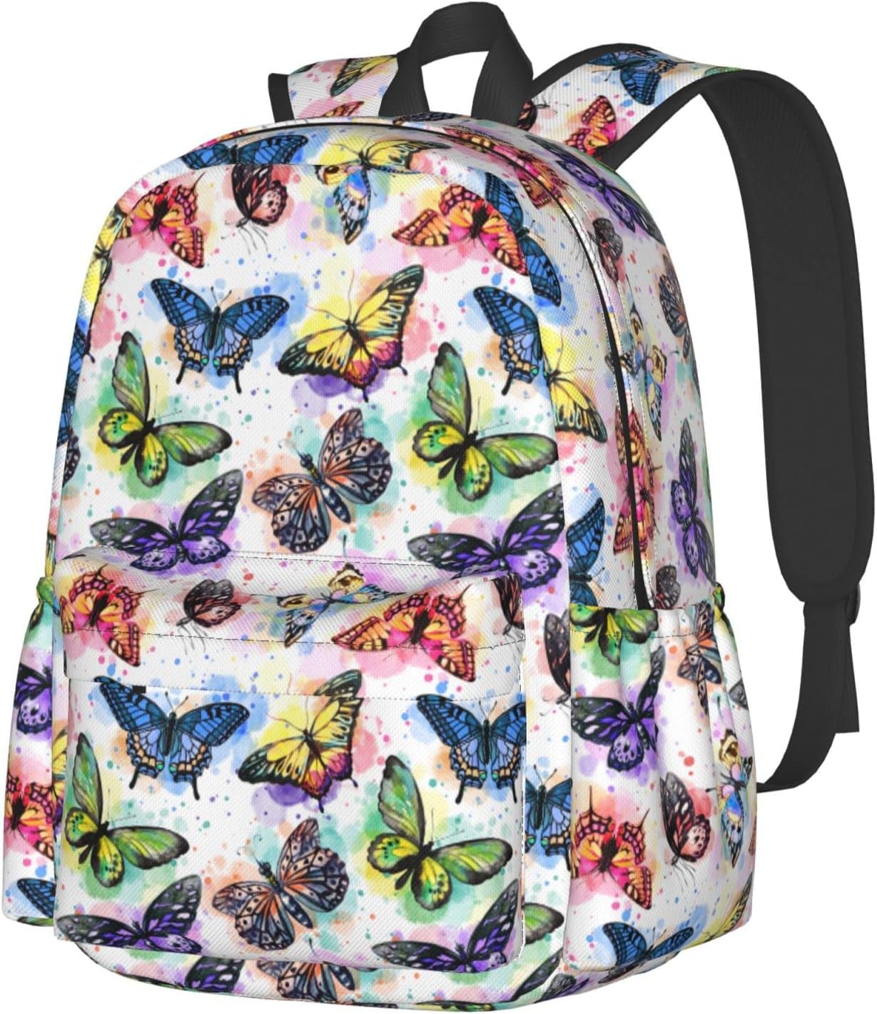 Amazon.com: Shoggoth Butterflies Backpack 17 Inch Watercolor ...