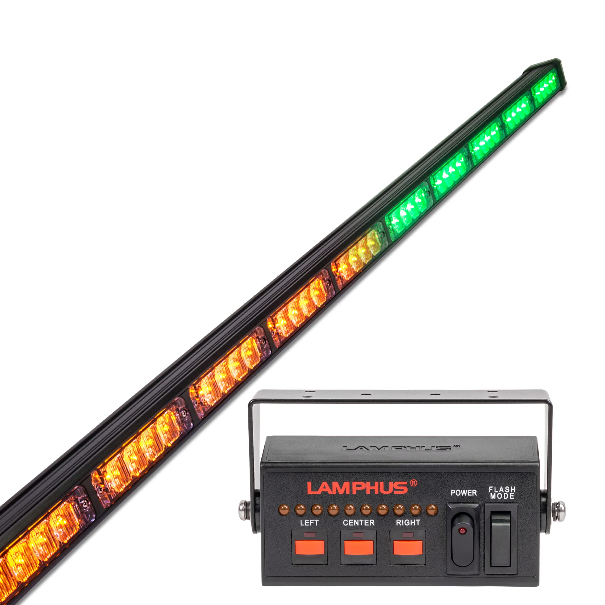 Buy LAMPHUS SolarBlast 47" 40W Amber Green LED Traffic Advisor Light ...