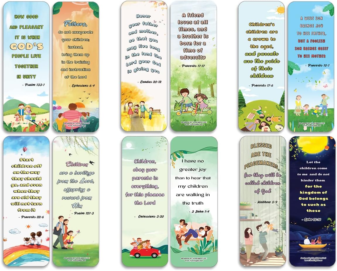 Amazon.com: NewEights Family Tree Bible Inspirational Quotes Bookmarks ...