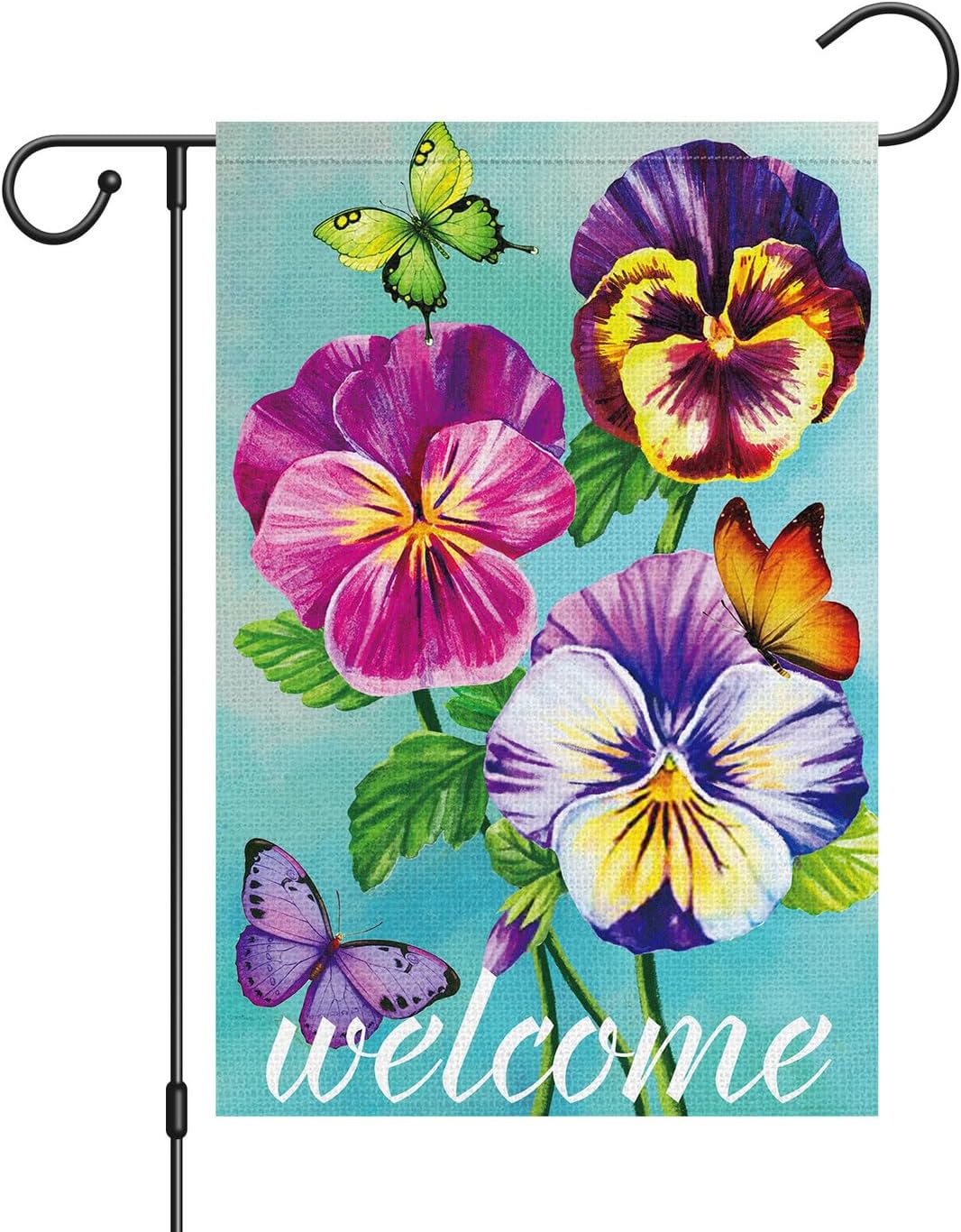 Amazon.com : Louise Maelys Welcome Spring Garden Flag 12x18 Double ...