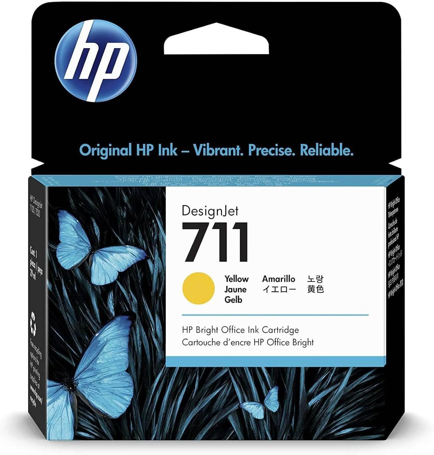 HP 711 CZ132A, Cartuccia Originale HP, Compatibile con Stampanti HP ...