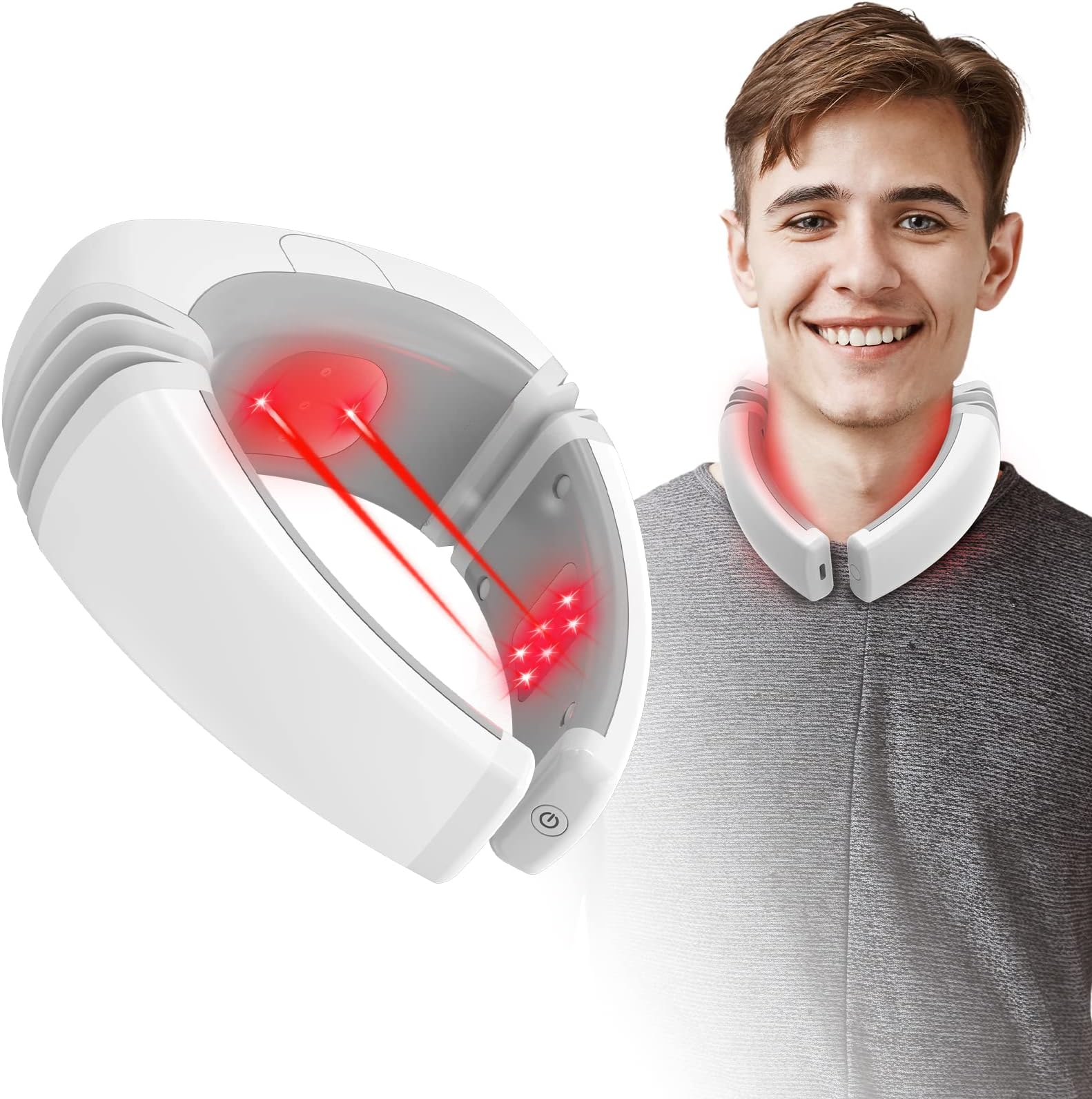 Amazon.com: Red Light Therapy for Neck Pain Relief, Cold Laser Therapy ...