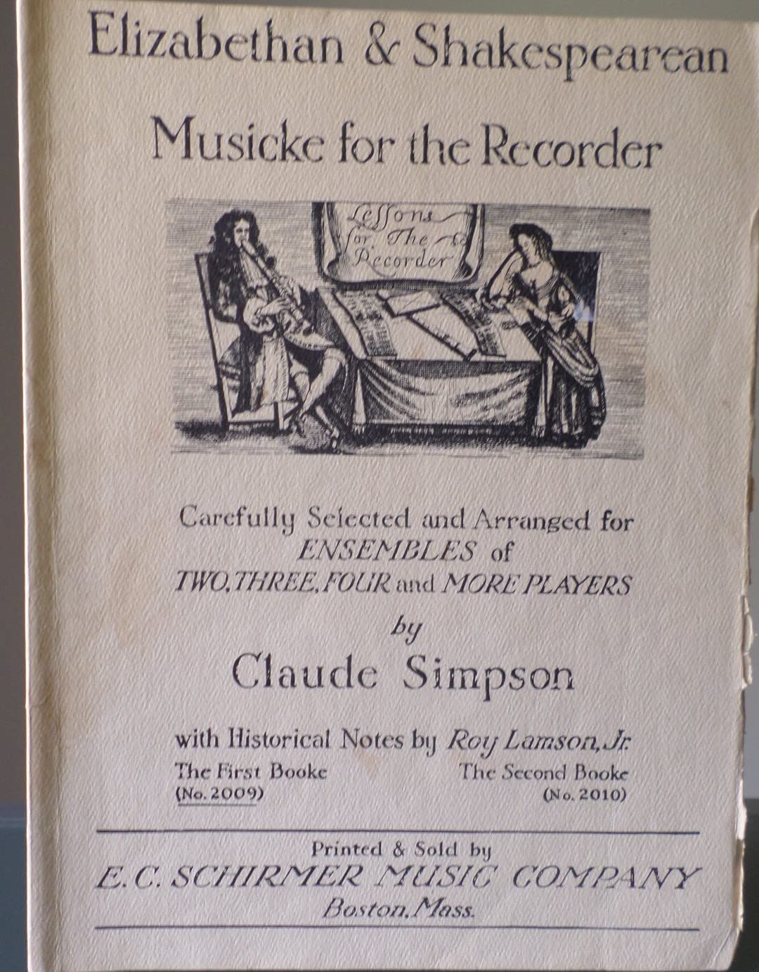 Elizabethan & Shakespearean Musicke for the Recorder, Carefully ...