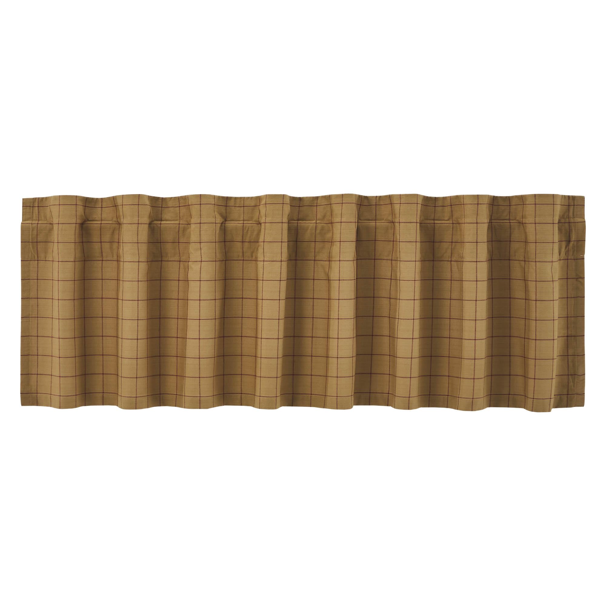 Amazon.com: VHC Brands Rustic Farmhouse Curtains Connell 18x72 Valance ...