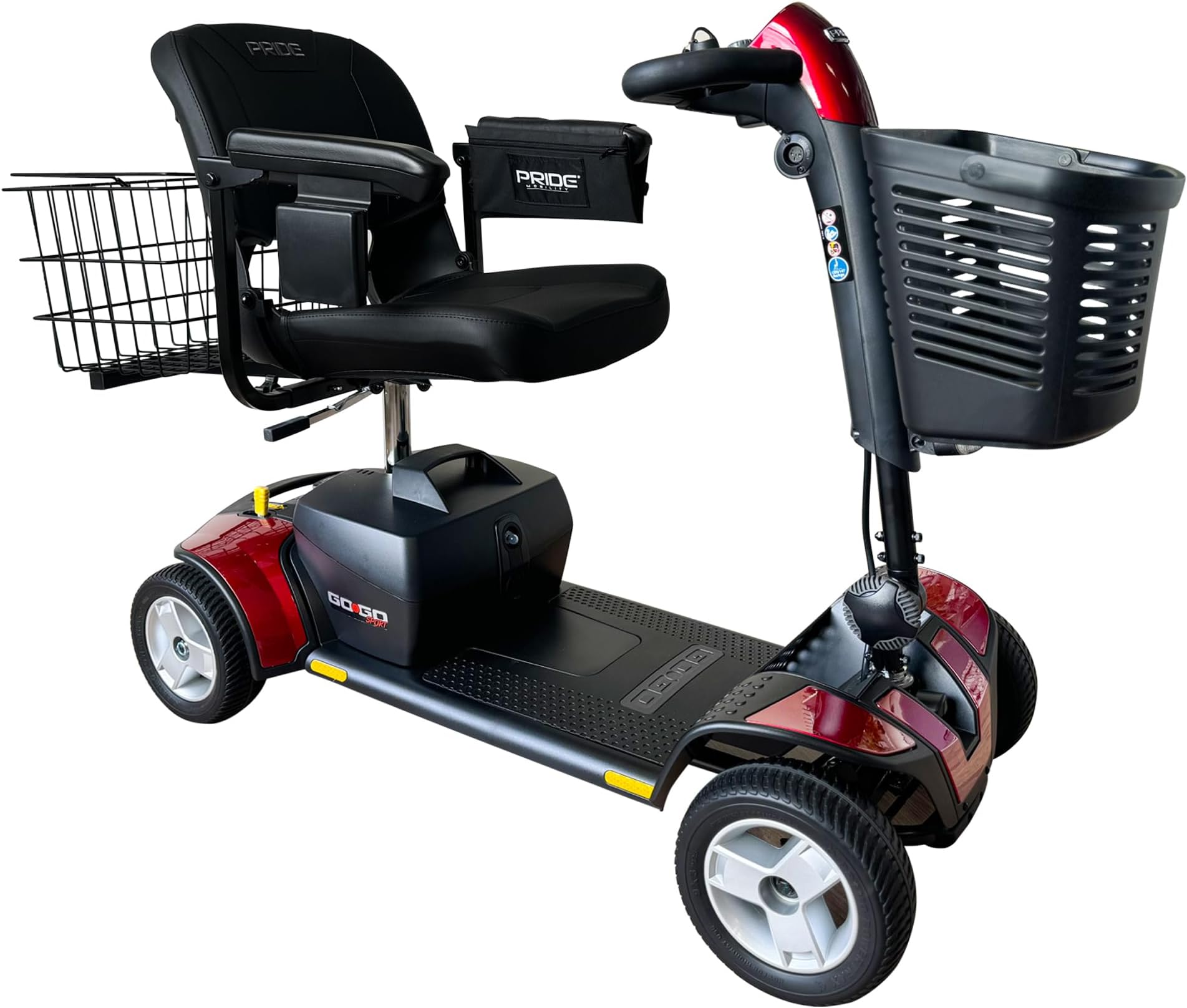Amazon.com: Pride GoGo Sport 4-Wheel Mobility Scooter, 325 lb. Weight ...